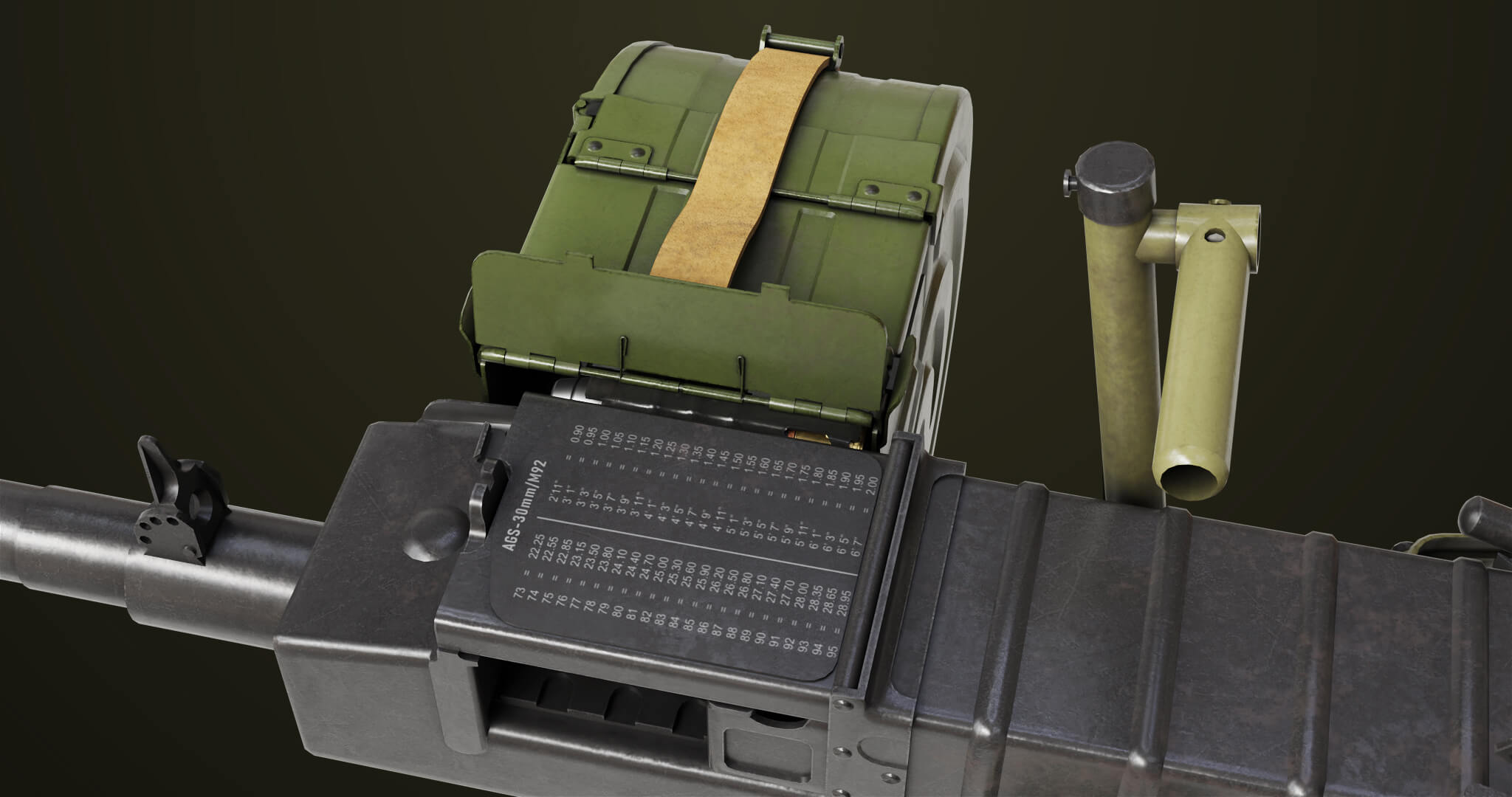 Grenade Machine Guns 06 All PBR Unity UE Textures Included - 3D Model ...