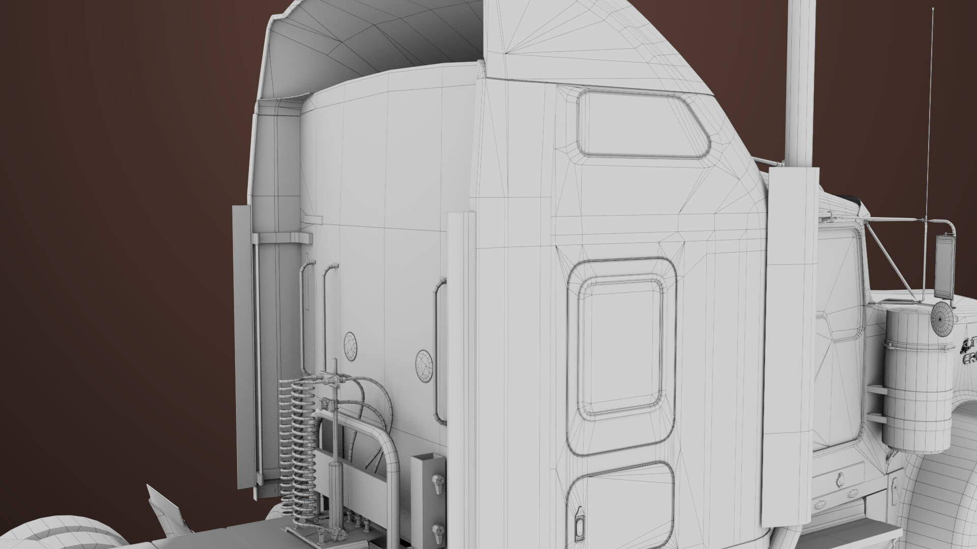 Heavy Truck 02 Chassis Old Dusty All PBR Unity UE Textures - 3D Model ...