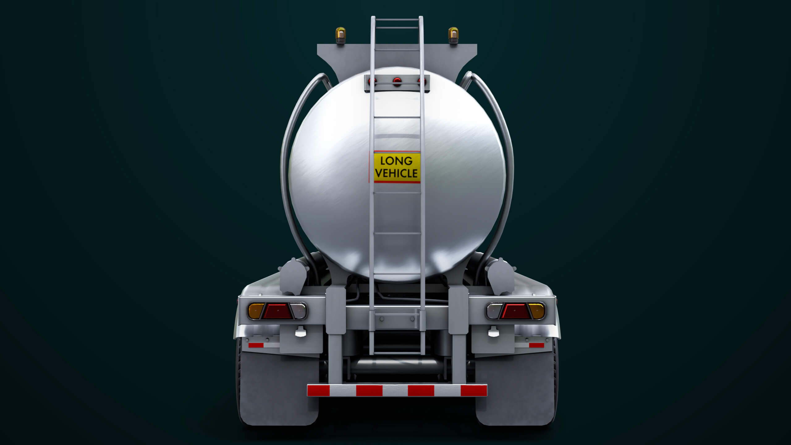Heavy Truck 02 Food Tank Trailer Generic PBR - 3D Model by Eight Vertex