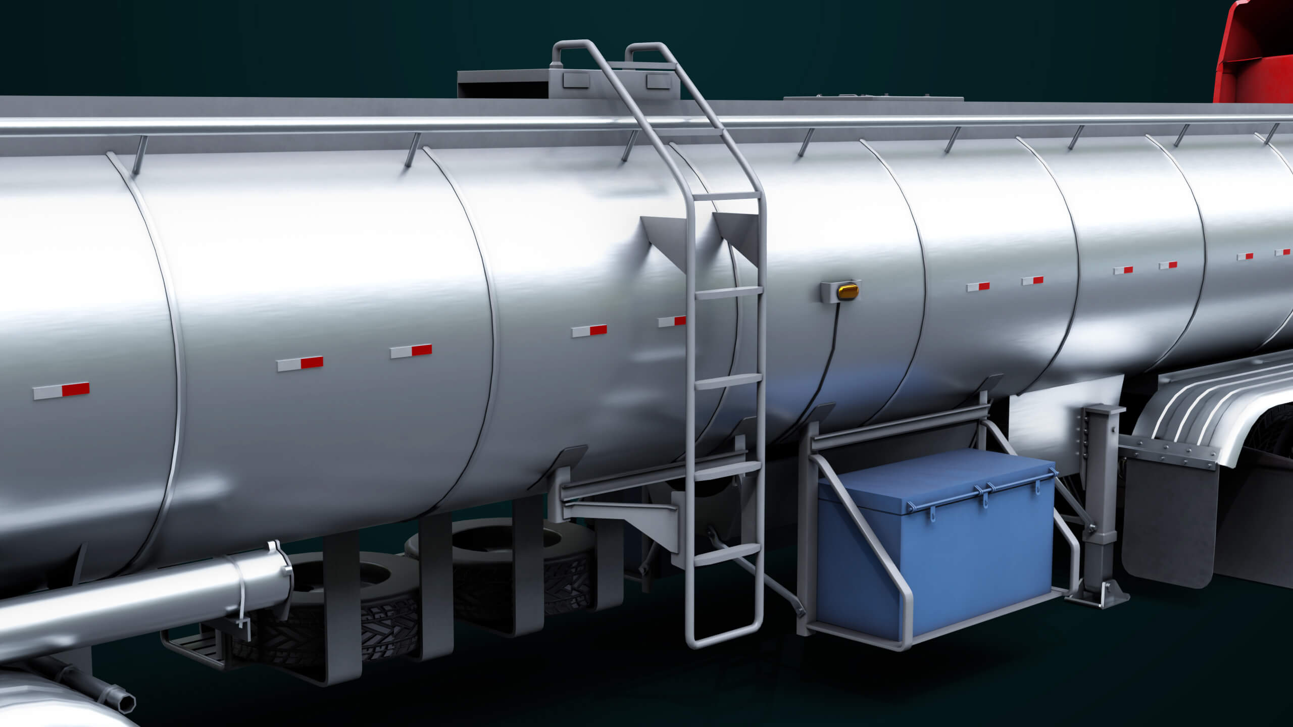 Heavy Truck 02 Food Tank Trailer Generic PBR - 3D Model by Eight Vertex