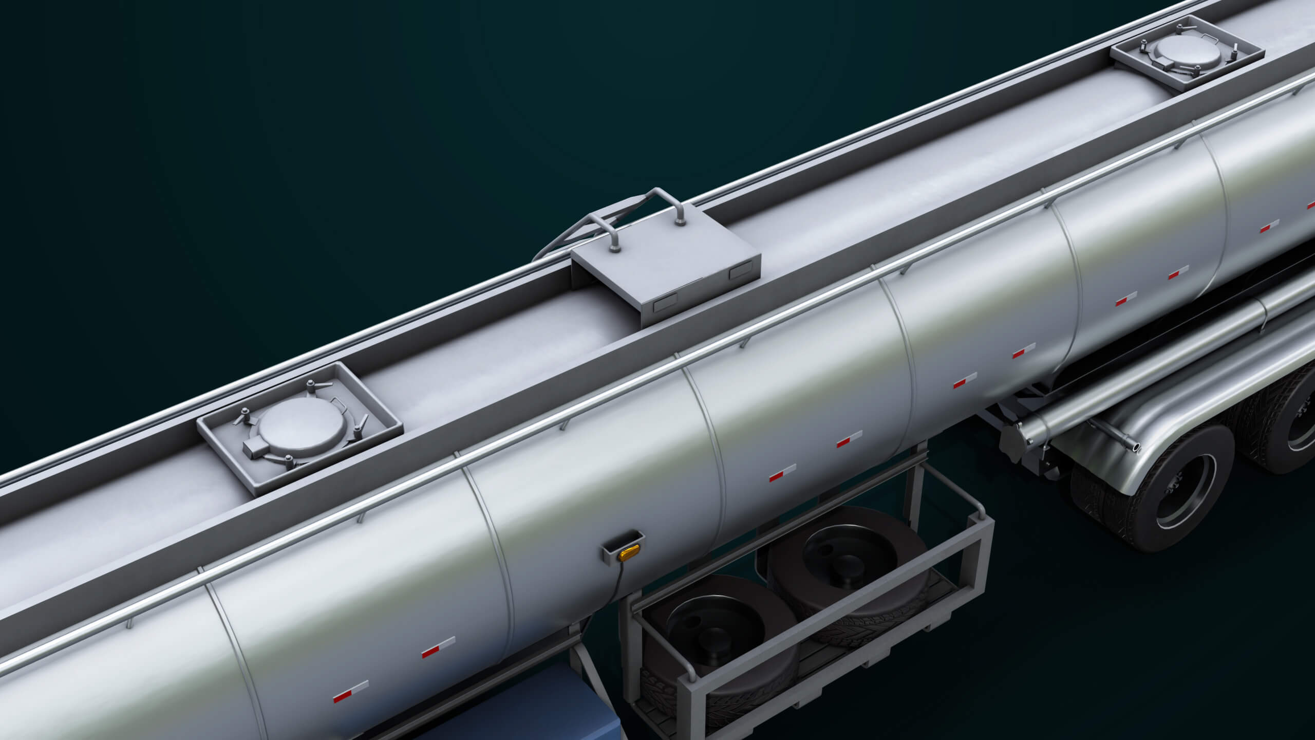 Heavy Truck 02 Food Tank Trailer Generic PBR - 3D Model by Eight Vertex
