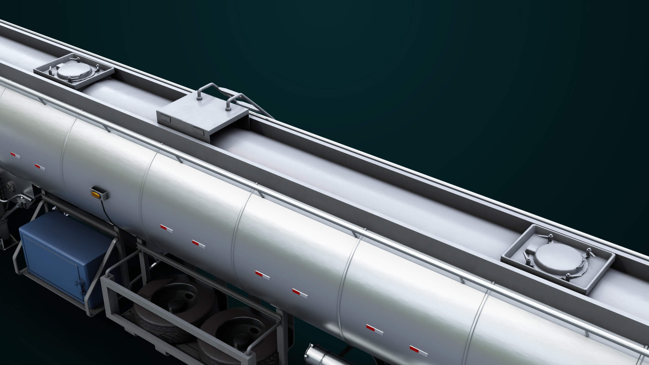 Heavy Truck 02 Food Tank Trailer Generic PBR - 3D Model by Eight Vertex