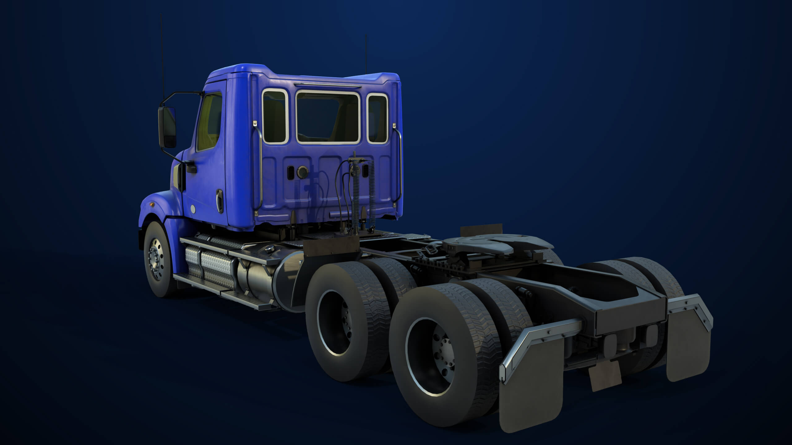 Heavy Truck Chassis 01 All PBR Unity UE Textures - 3D Model by Eight Vertex