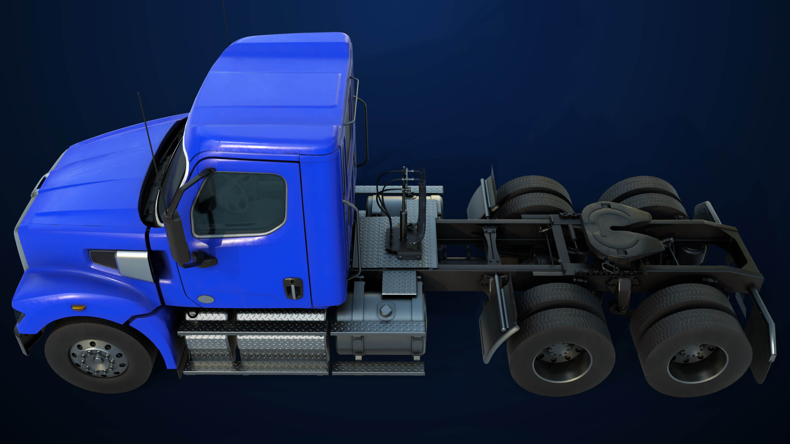 Heavy Truck Chassis 01 All PBR Unity UE Textures - 3D Model by Eight Vertex