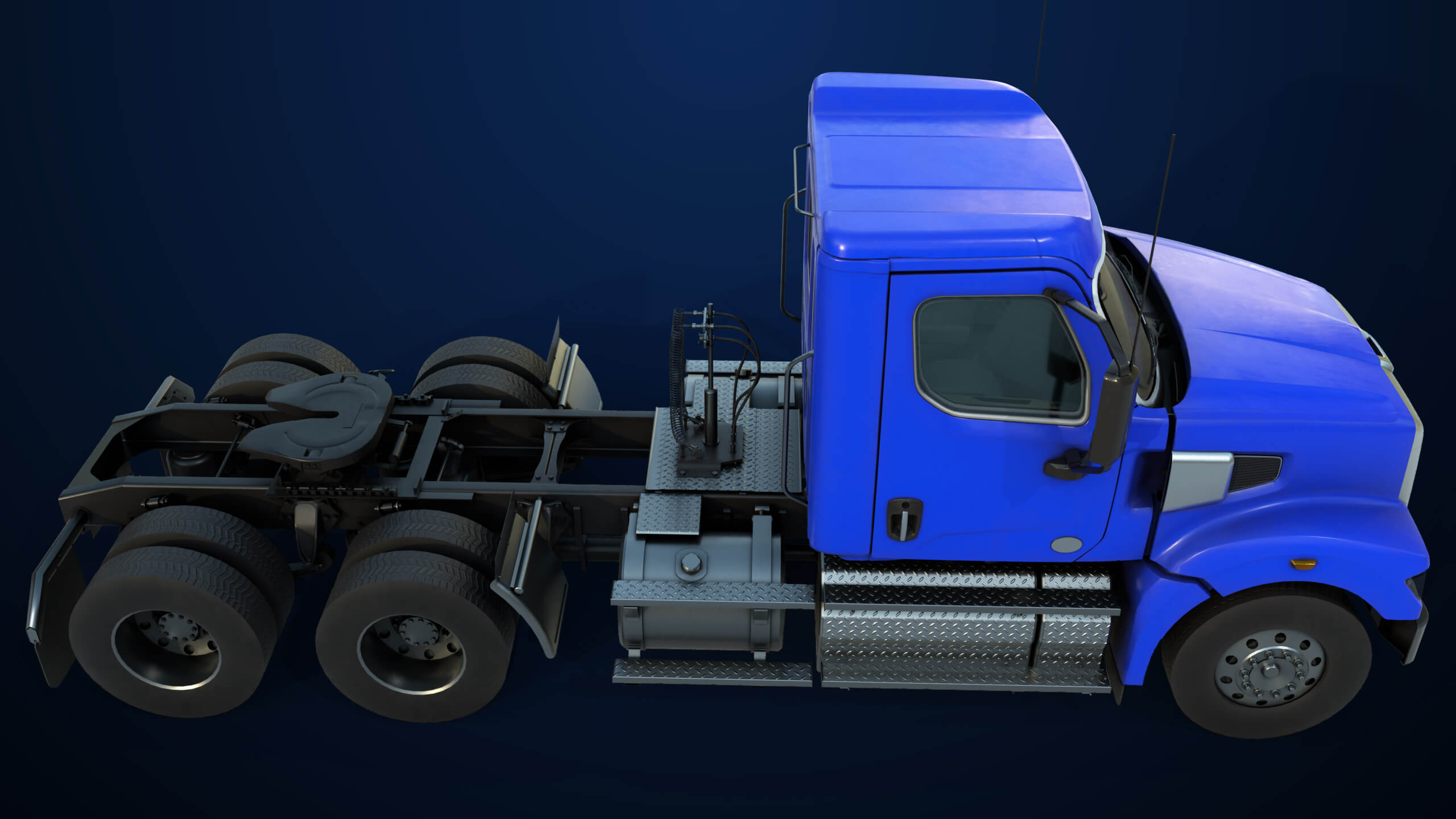Heavy Truck Chassis 01 All PBR Unity UE Textures - 3D Model by Eight Vertex
