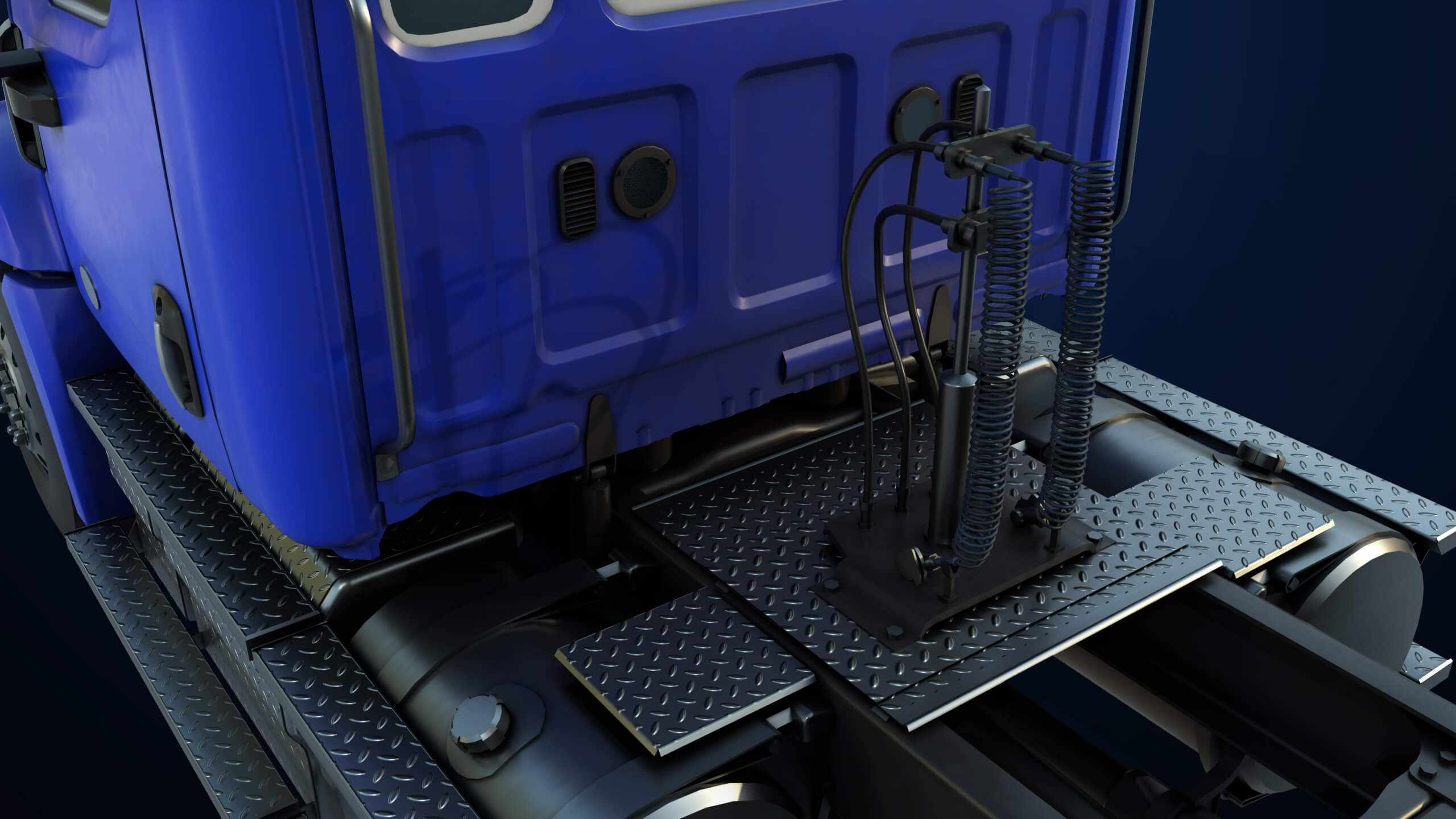 Heavy Truck Chassis 01 All PBR Unity UE Textures - 3D Model by Eight Vertex