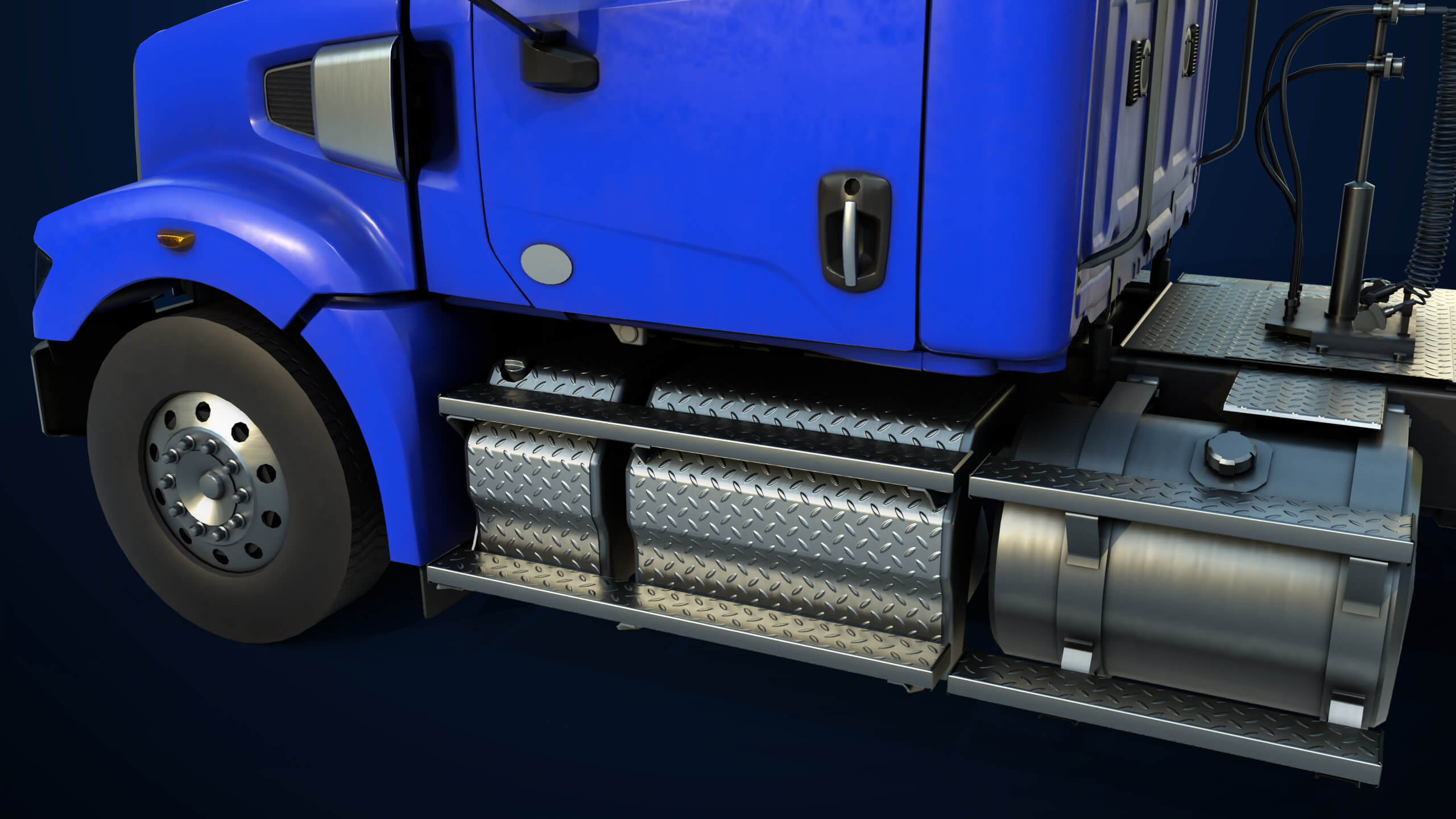 Heavy Truck Chassis 01 All PBR Unity UE Textures - 3D Model by Eight Vertex