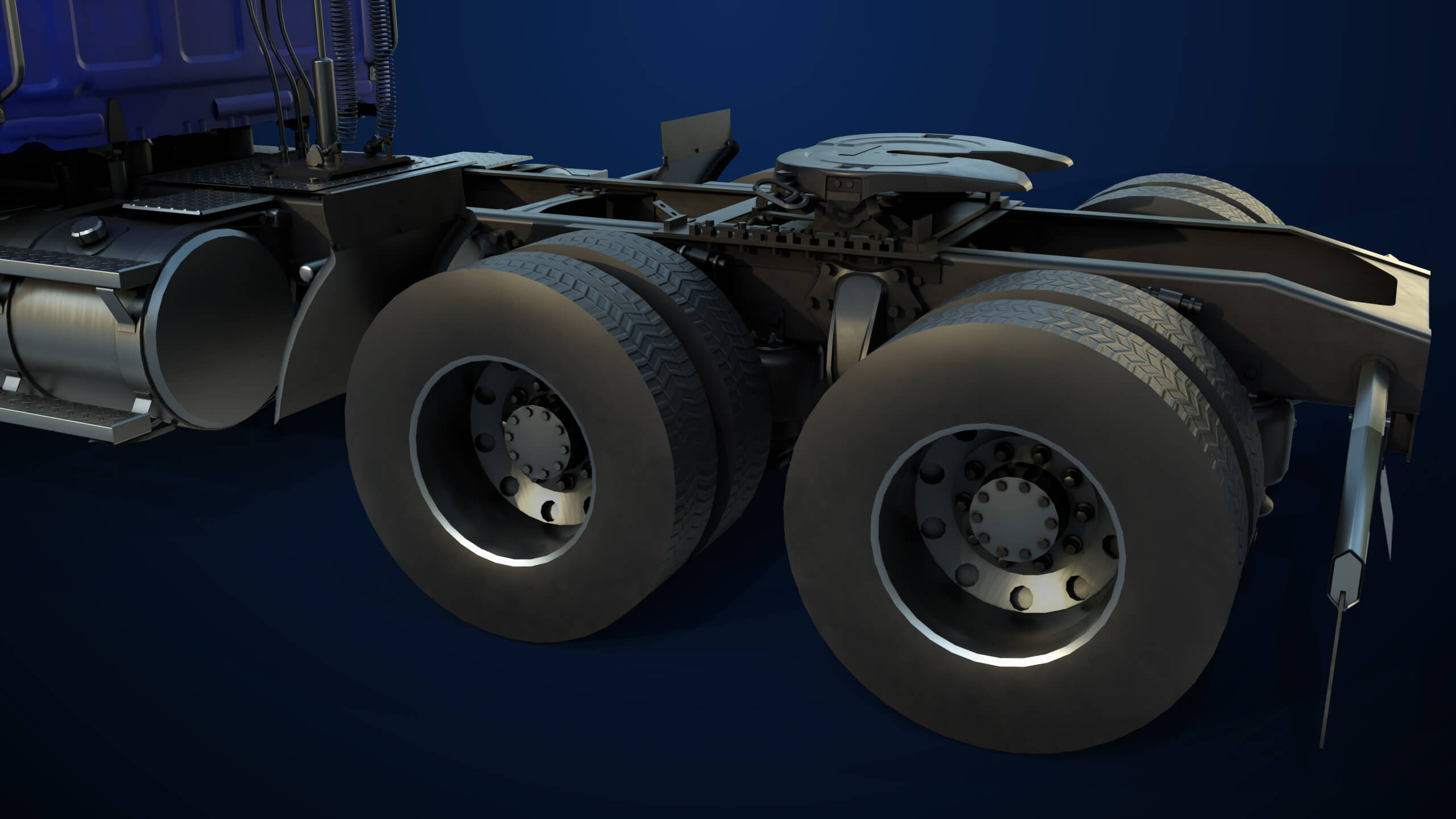 Heavy Truck Chassis 01 All PBR Unity UE Textures - 3D Model by Eight Vertex