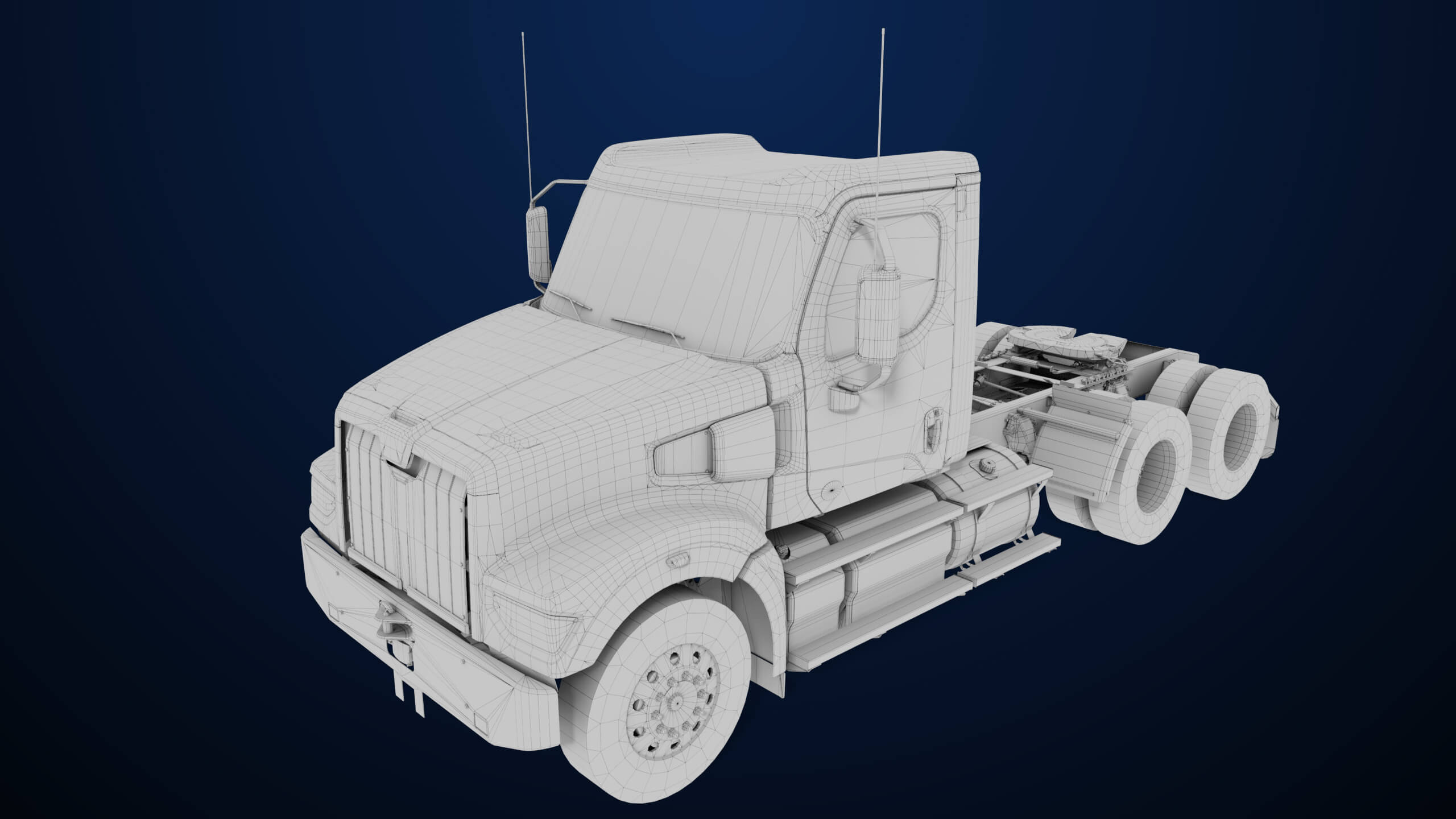 Heavy Truck Chassis 01 All PBR Unity UE Textures - 3D Model by Eight Vertex