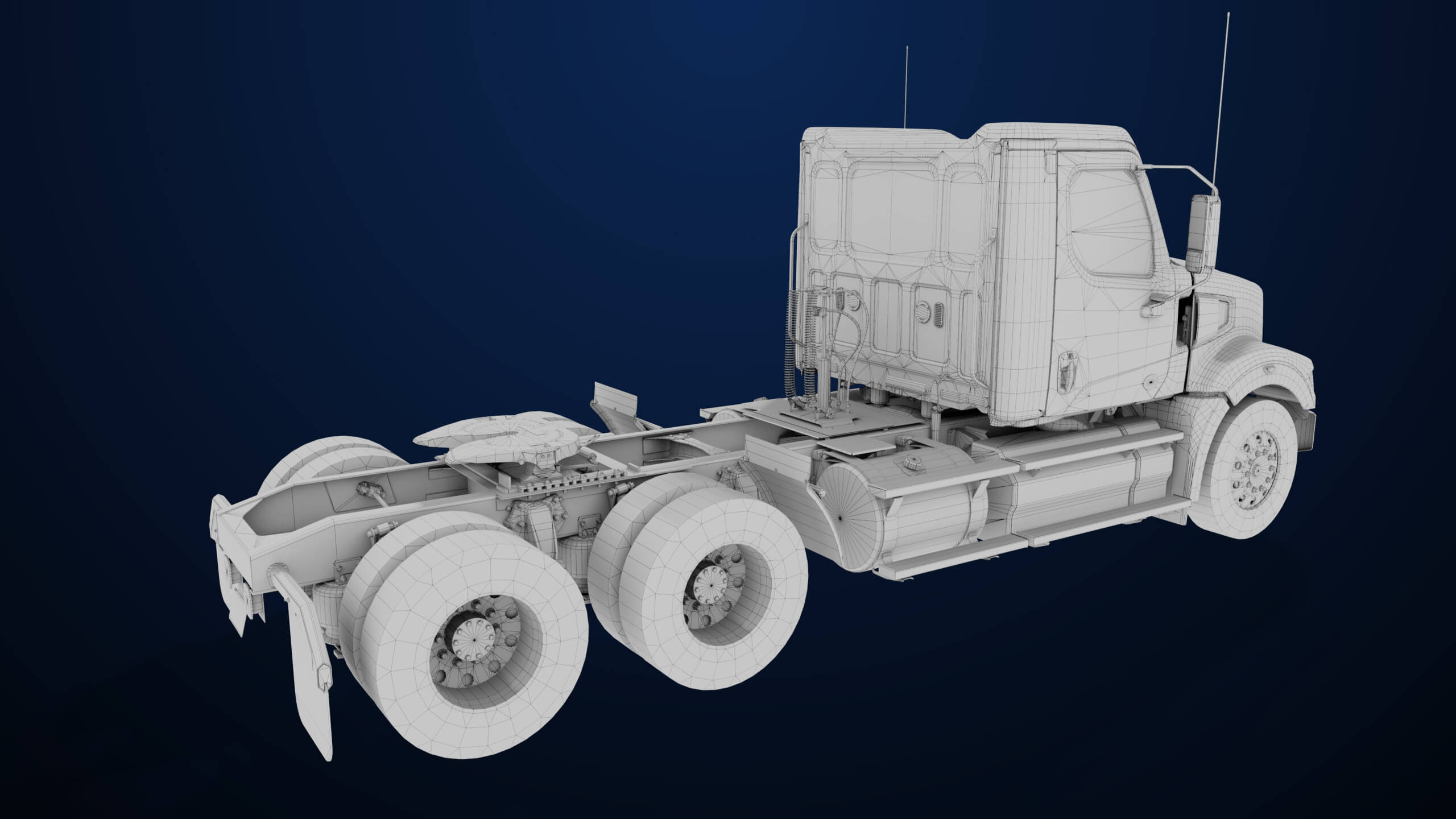 Heavy Truck Chassis 01 All PBR Unity UE Textures - 3D Model by Eight Vertex