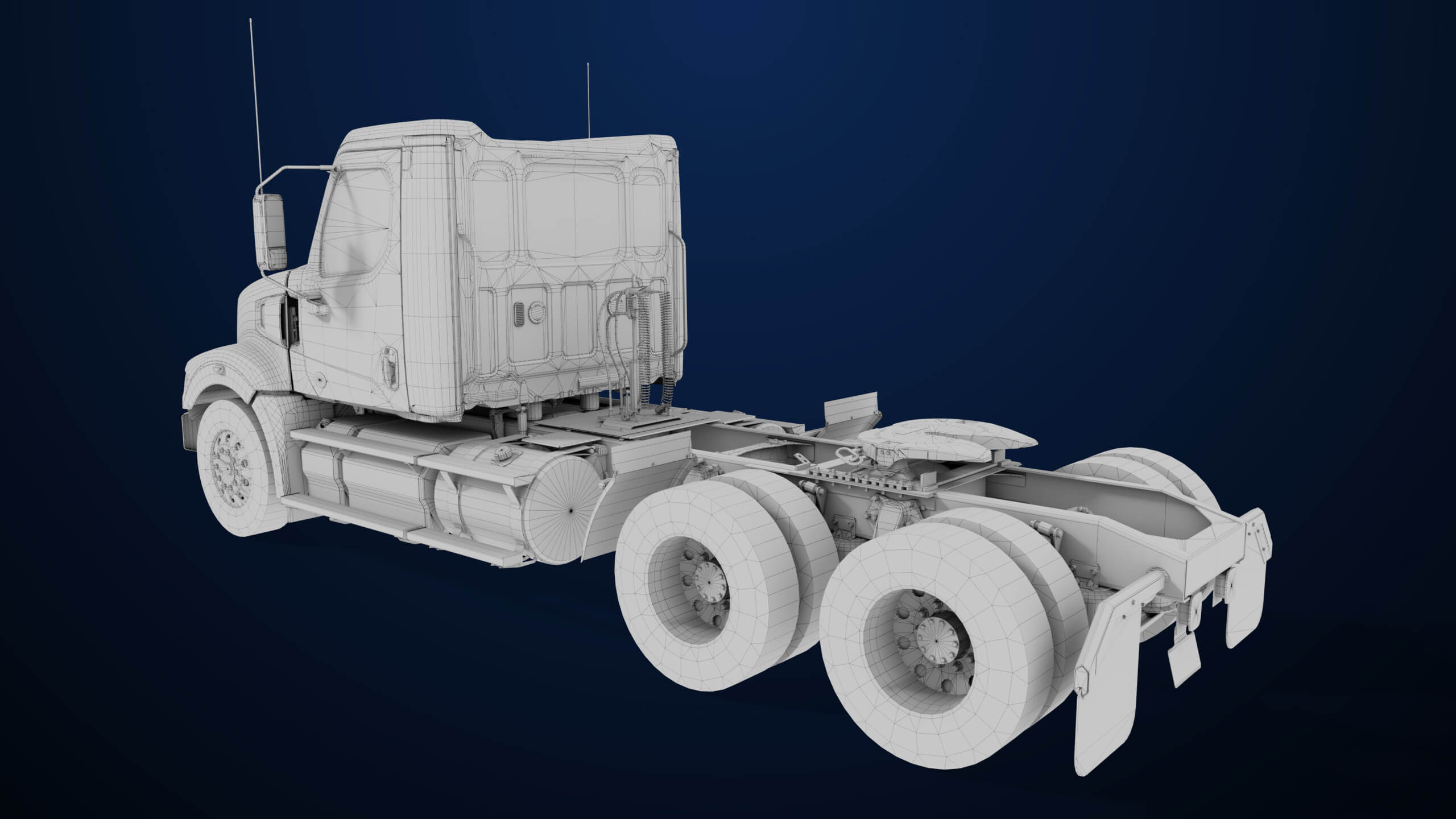 Heavy Truck Chassis 01 All PBR Unity UE Textures - 3D Model by Eight Vertex