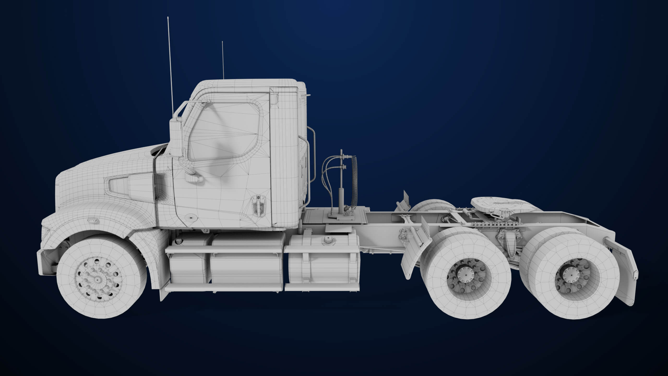 Heavy Truck Chassis 01 All PBR Unity UE Textures - 3D Model by Eight Vertex