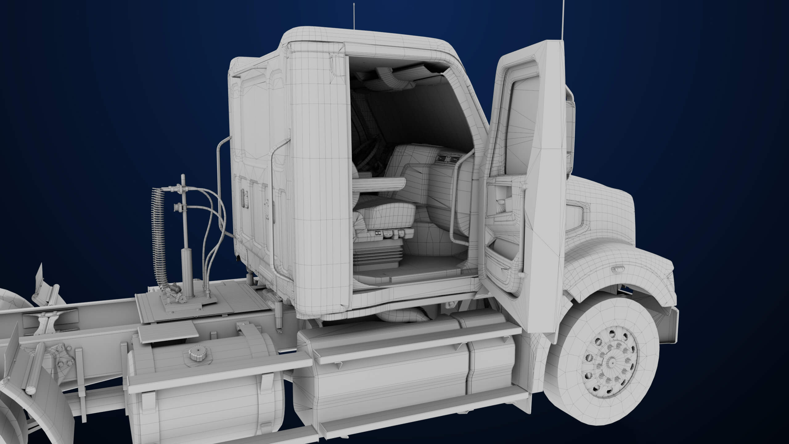 Heavy Truck Chassis 01 All PBR Unity UE Textures - 3D Model by Eight Vertex