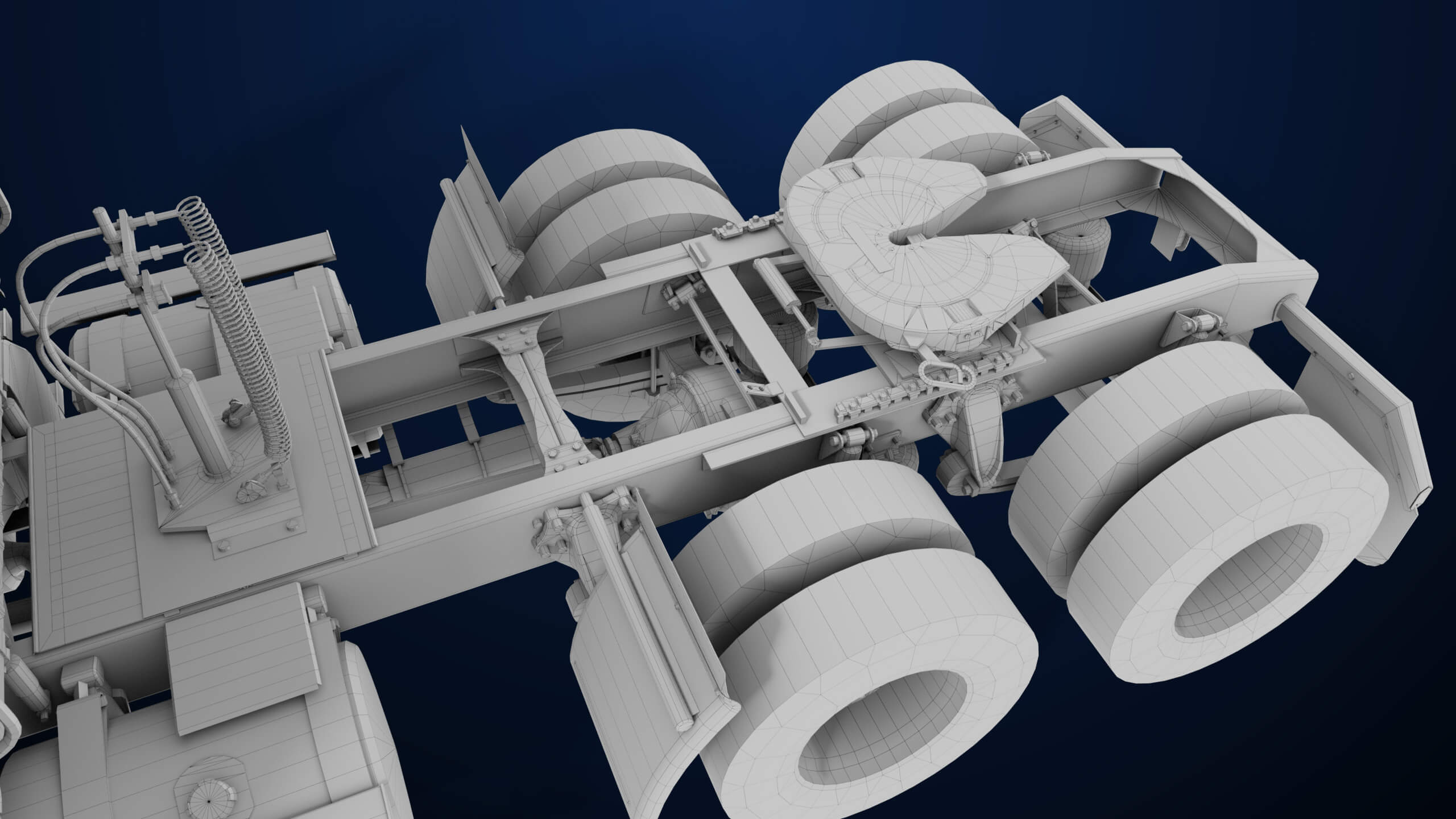 Heavy Truck Chassis 01 All PBR Unity UE Textures - 3D Model by Eight Vertex