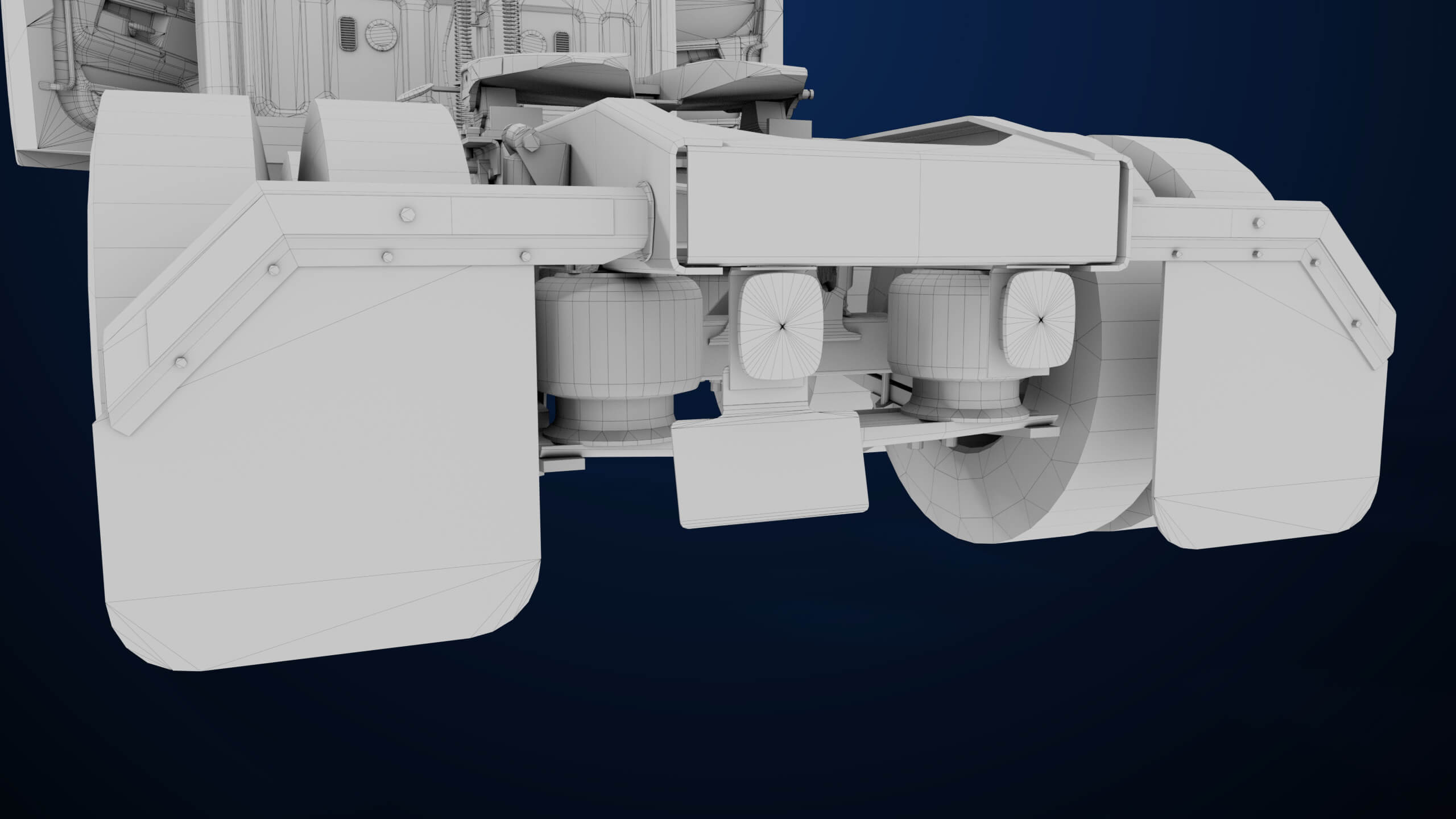 Heavy Truck Chassis 01 All PBR Unity UE Textures - 3D Model by Eight Vertex