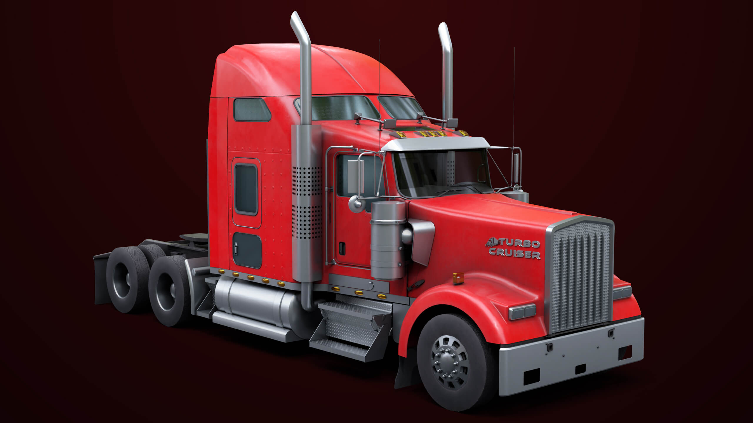 Heavy Truck Chassis 02 Generic All PBR Unity UE Textures Inc - 3D Model ...