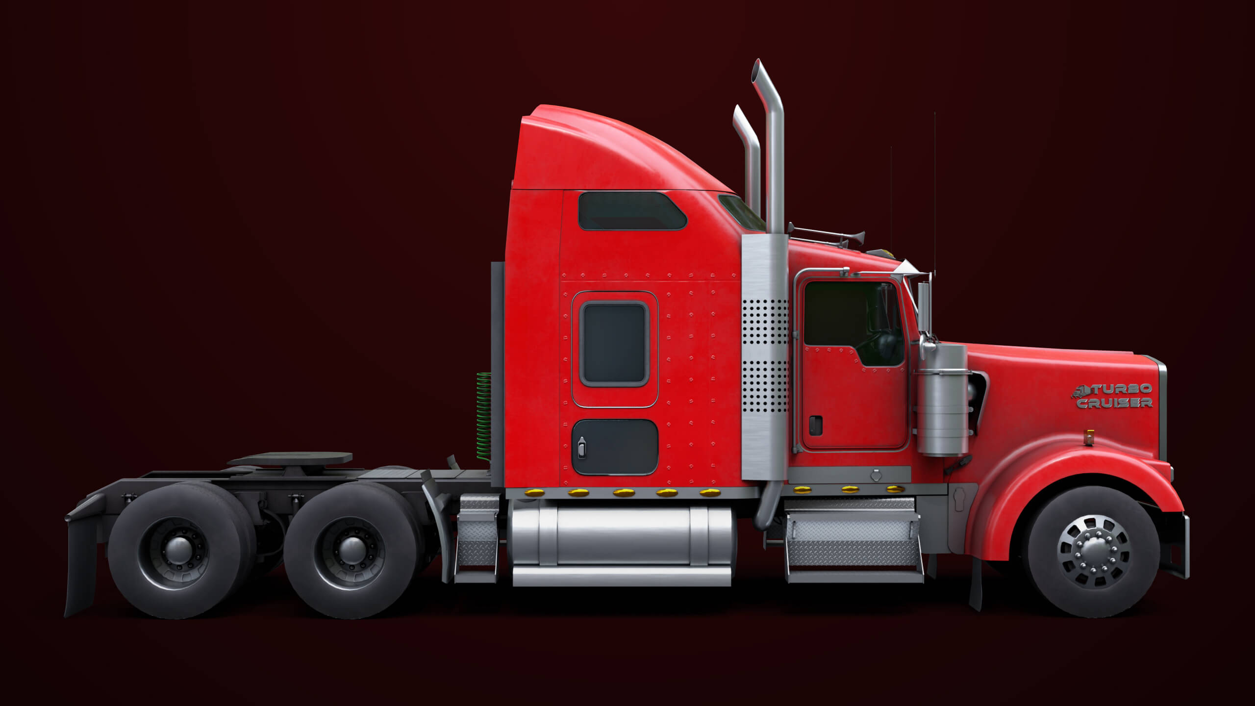 Heavy Truck Chassis 02 Generic All PBR Unity UE Textures Inc - 3D Model ...