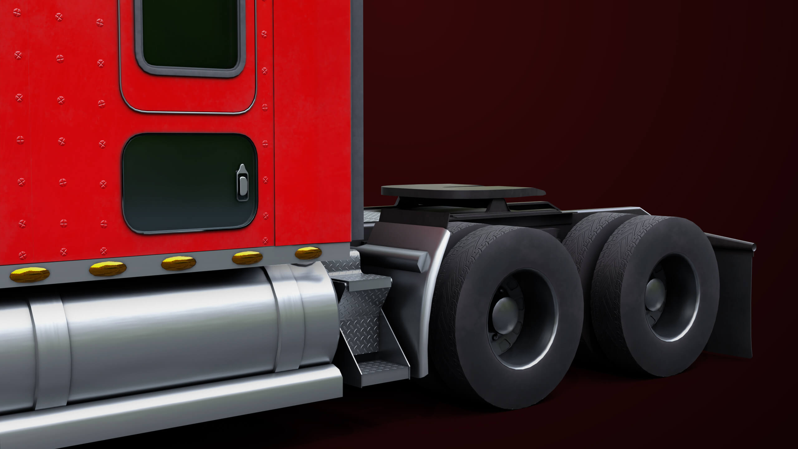 Heavy Truck Chassis 02 Generic All PBR Unity UE Textures Inc - 3D Model ...