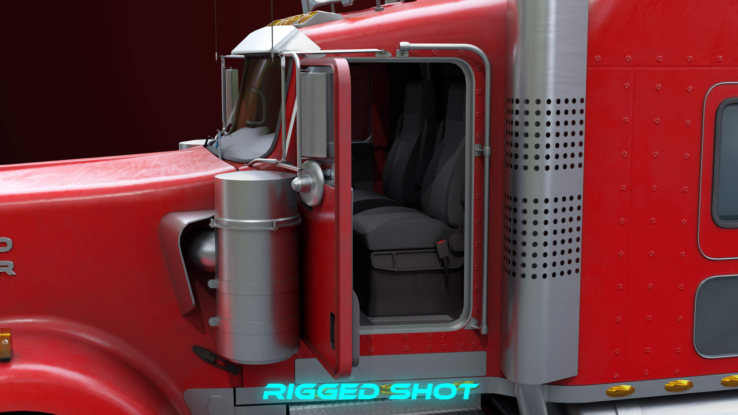 Heavy Truck Chassis 02 Generic All PBR Unity UE Textures Inc - 3D Model ...
