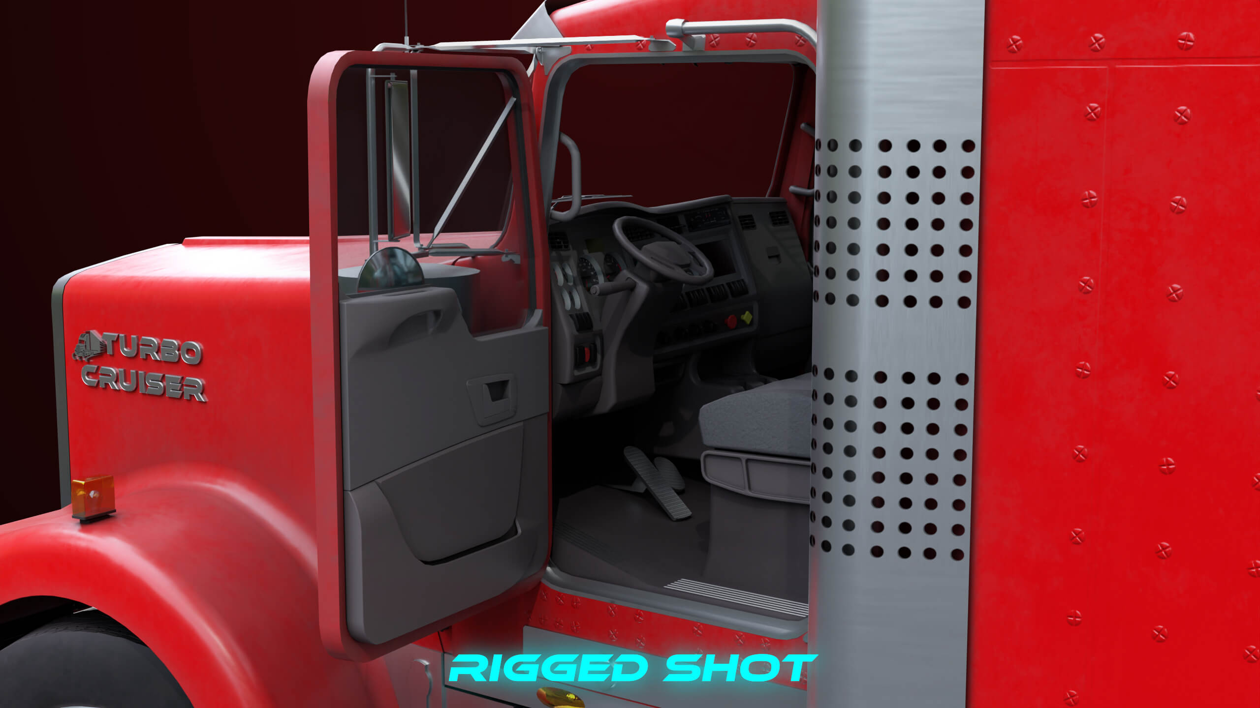 Heavy Truck Chassis 02 Generic All PBR Unity UE Textures Inc - 3D Model ...