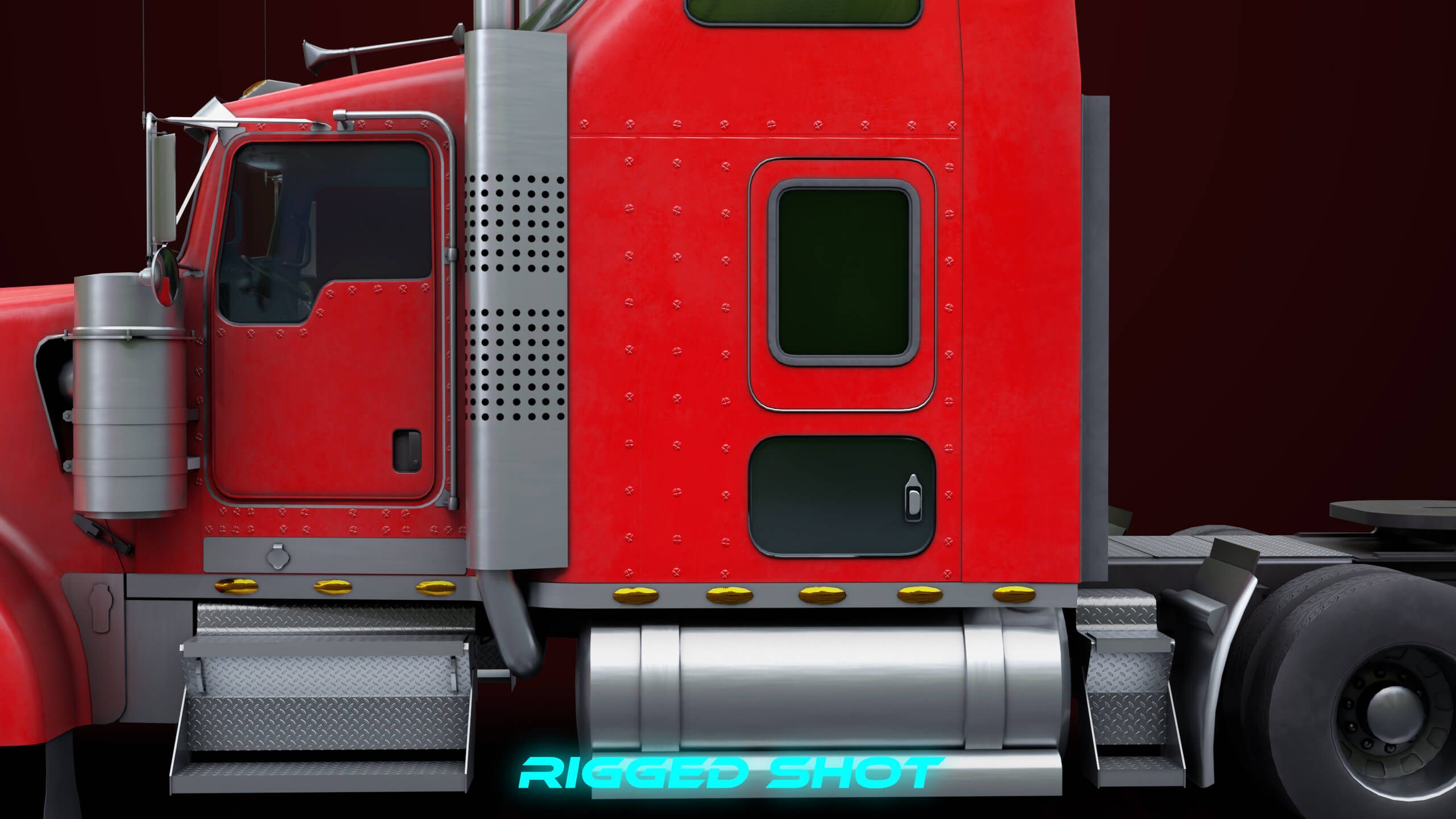 Heavy Truck Chassis 02 Generic All PBR Unity UE Textures Inc - 3D Model ...