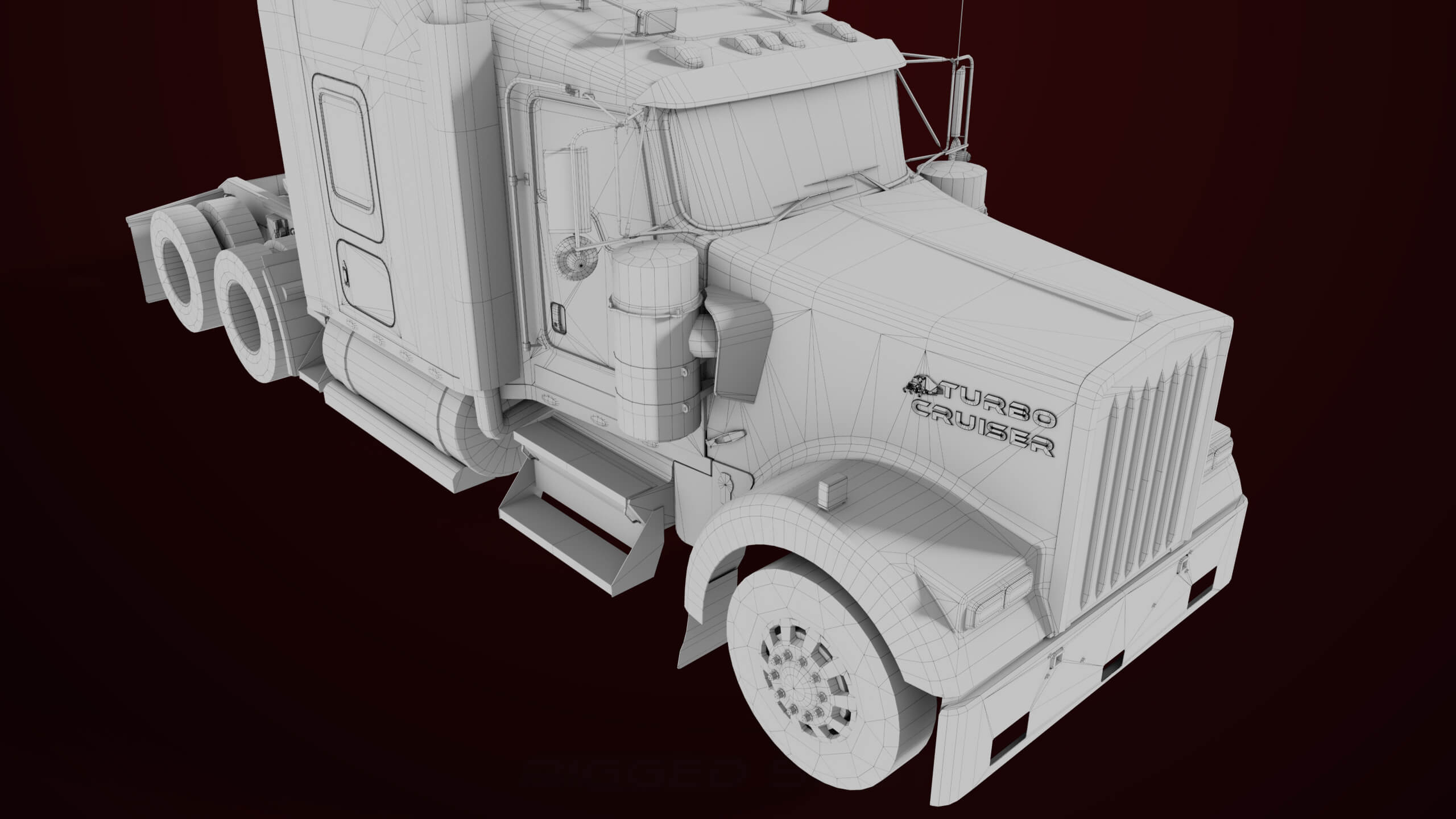 Heavy Truck Chassis 02 Generic All PBR Unity UE Textures Inc - 3D Model ...