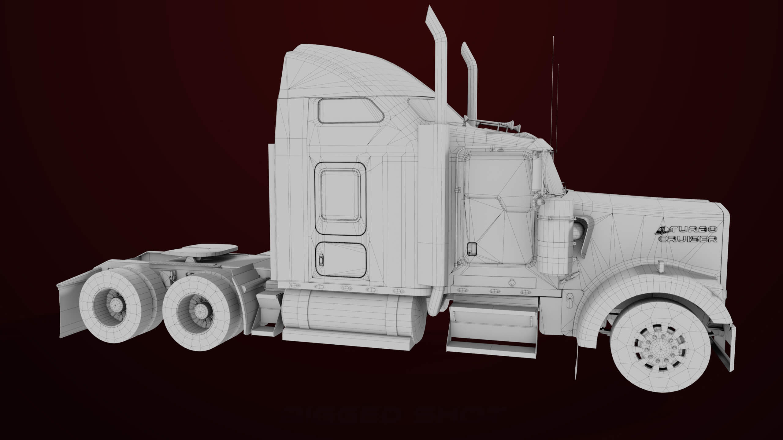 Heavy Truck Chassis 02 Generic All PBR Unity UE Textures Inc - 3D Model ...