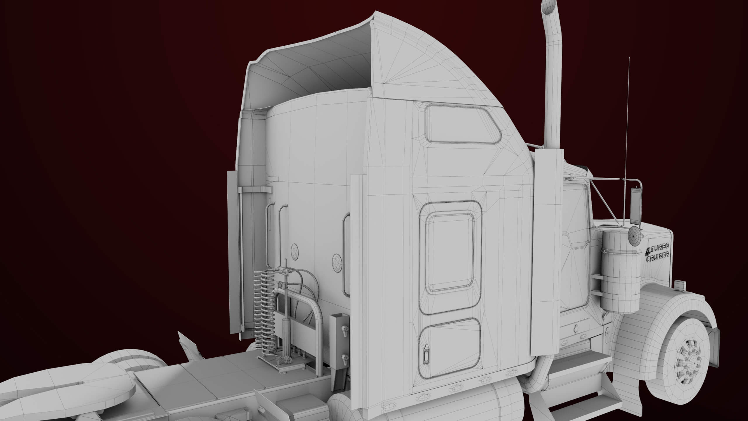 Heavy Truck Chassis 02 Generic All PBR Unity UE Textures Inc - 3D Model ...