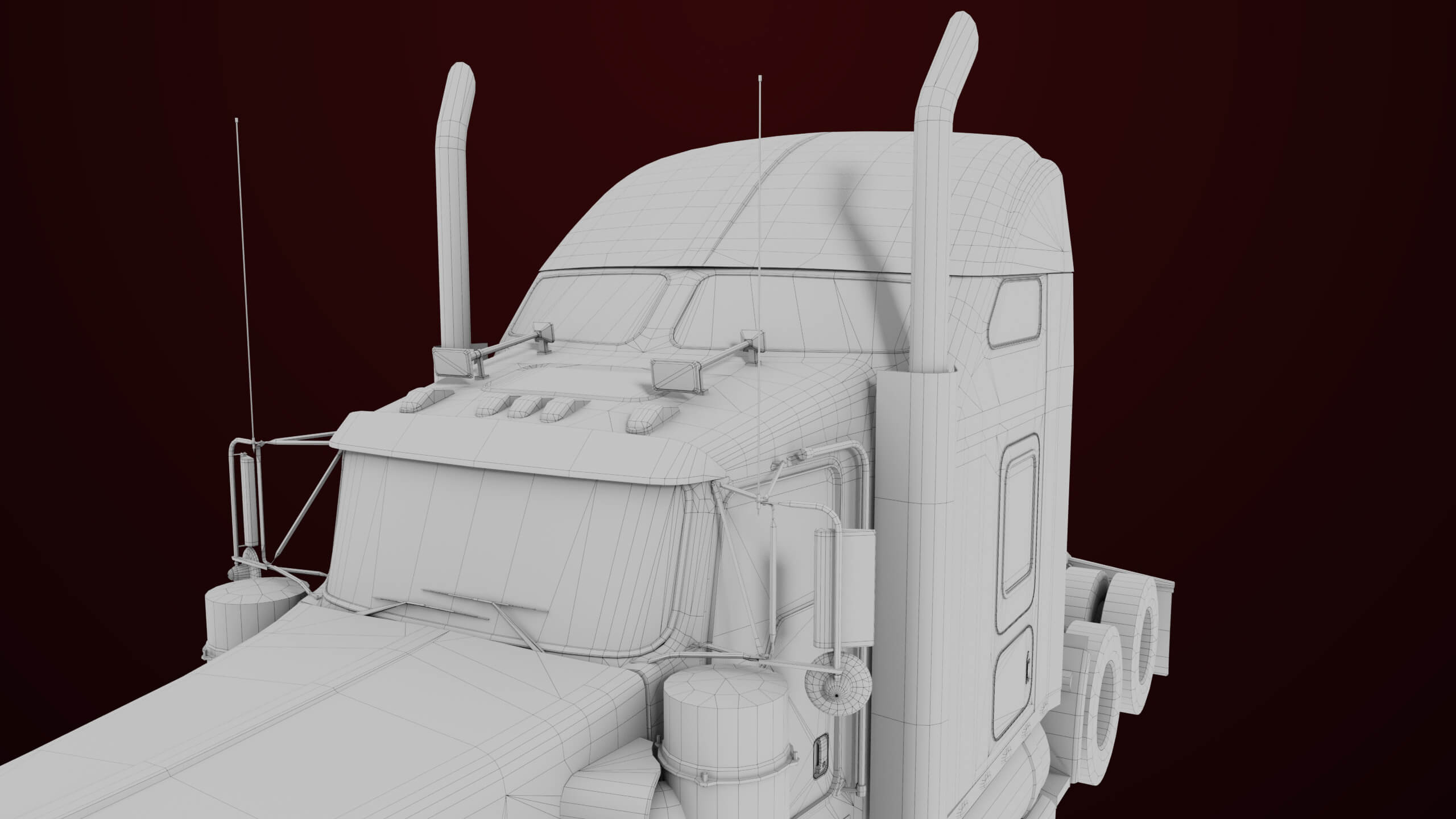 Heavy Truck Chassis 02 Generic All PBR Unity UE Textures Inc - 3D Model ...