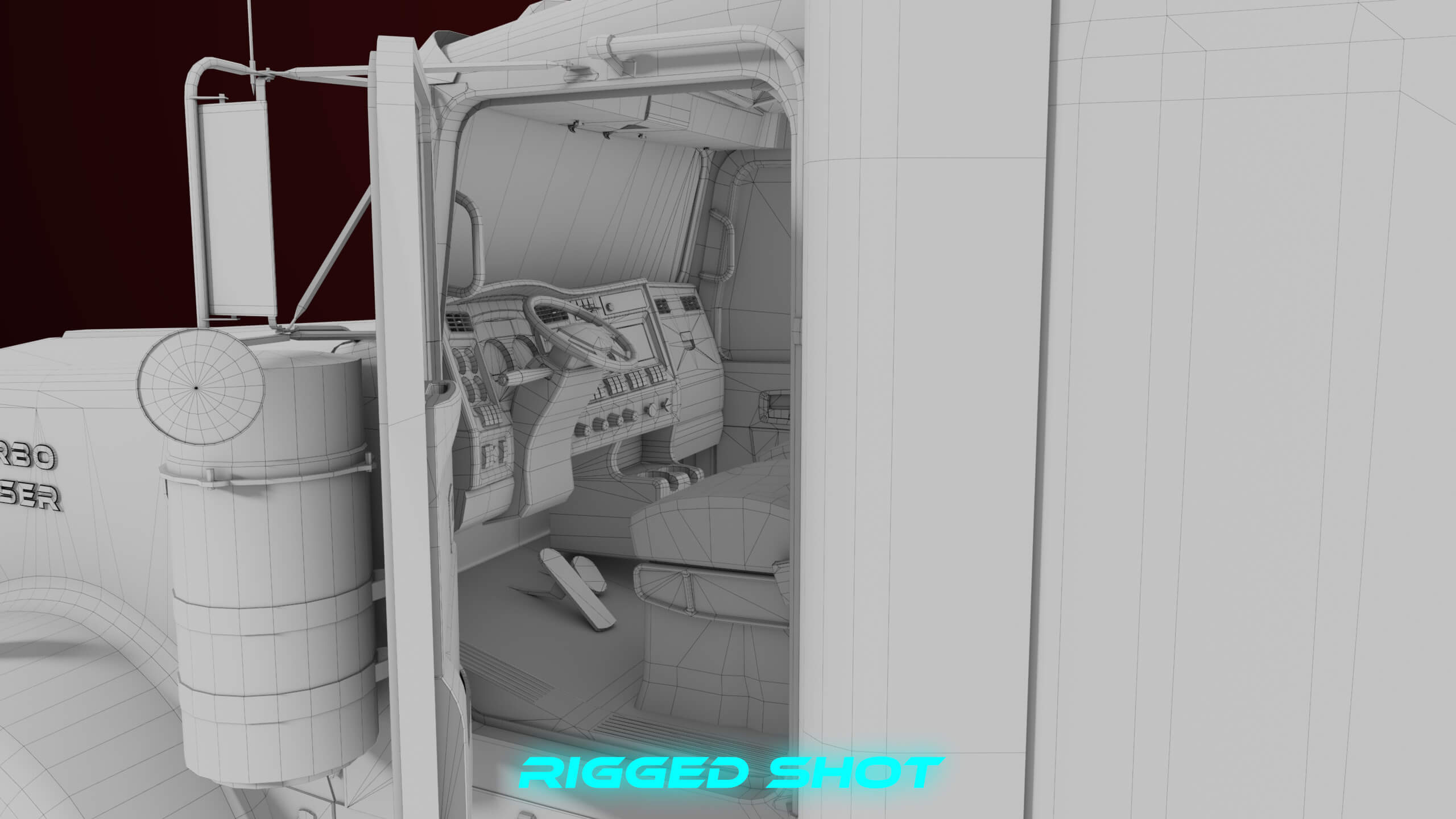 Heavy Truck Chassis 02 Generic All PBR Unity UE Textures Inc - 3D Model ...