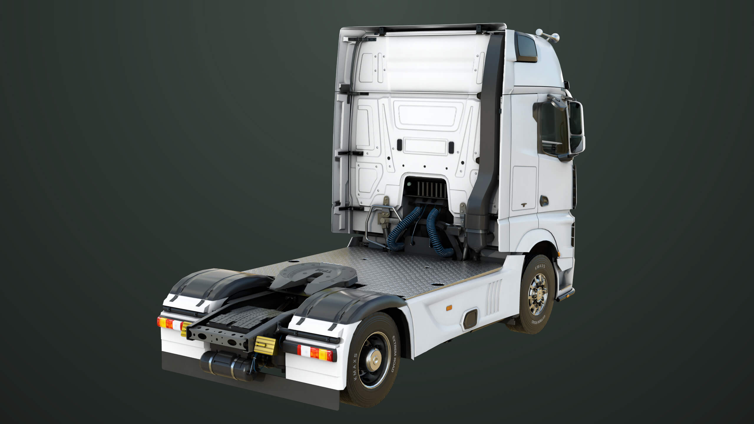 Heavy Truck Chassis 03 All PBR Unity UE Textures Included - 3D Model by ...