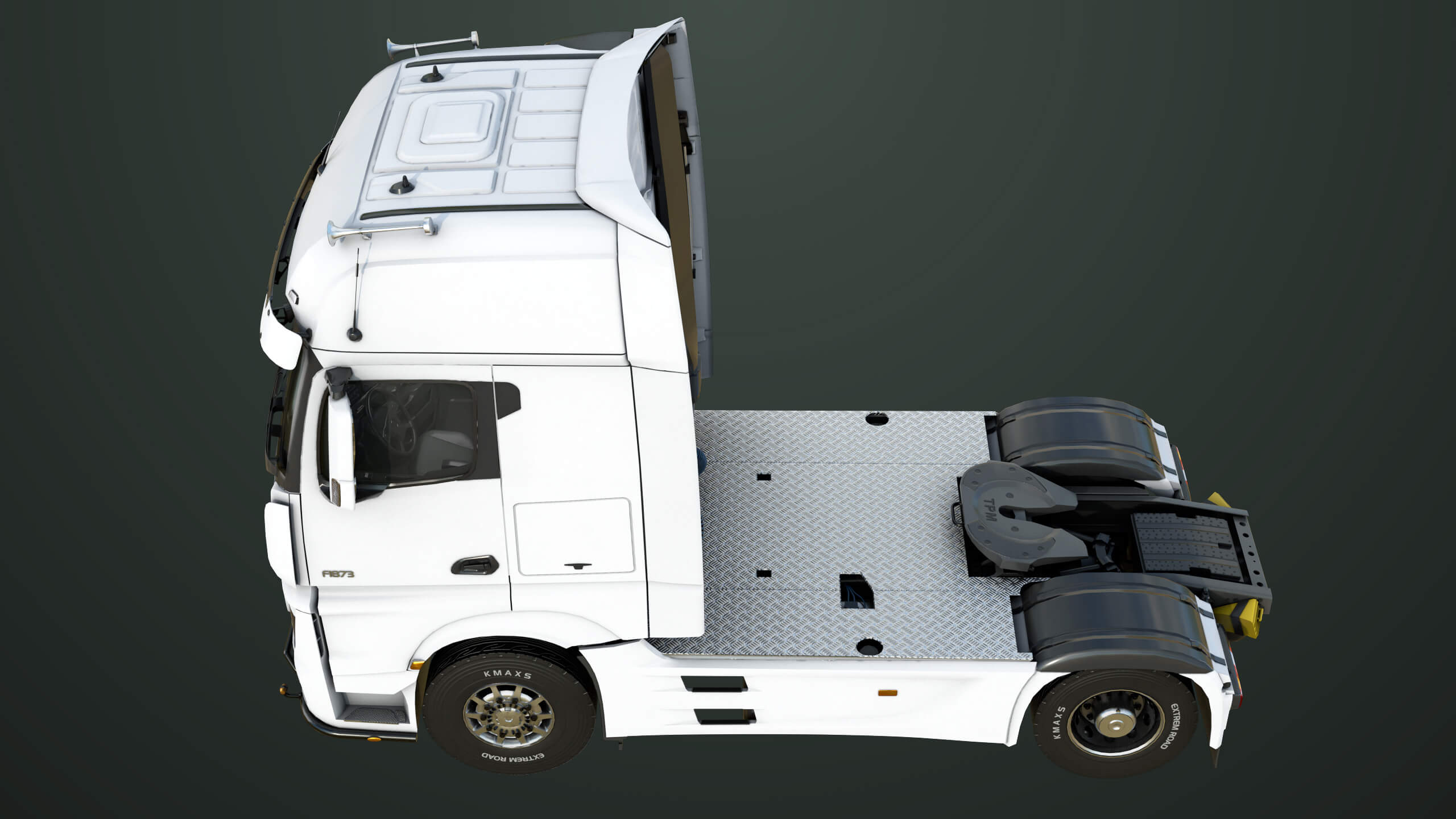 Heavy Truck Chassis 03 All PBR Unity UE Textures Included - 3D Model by ...