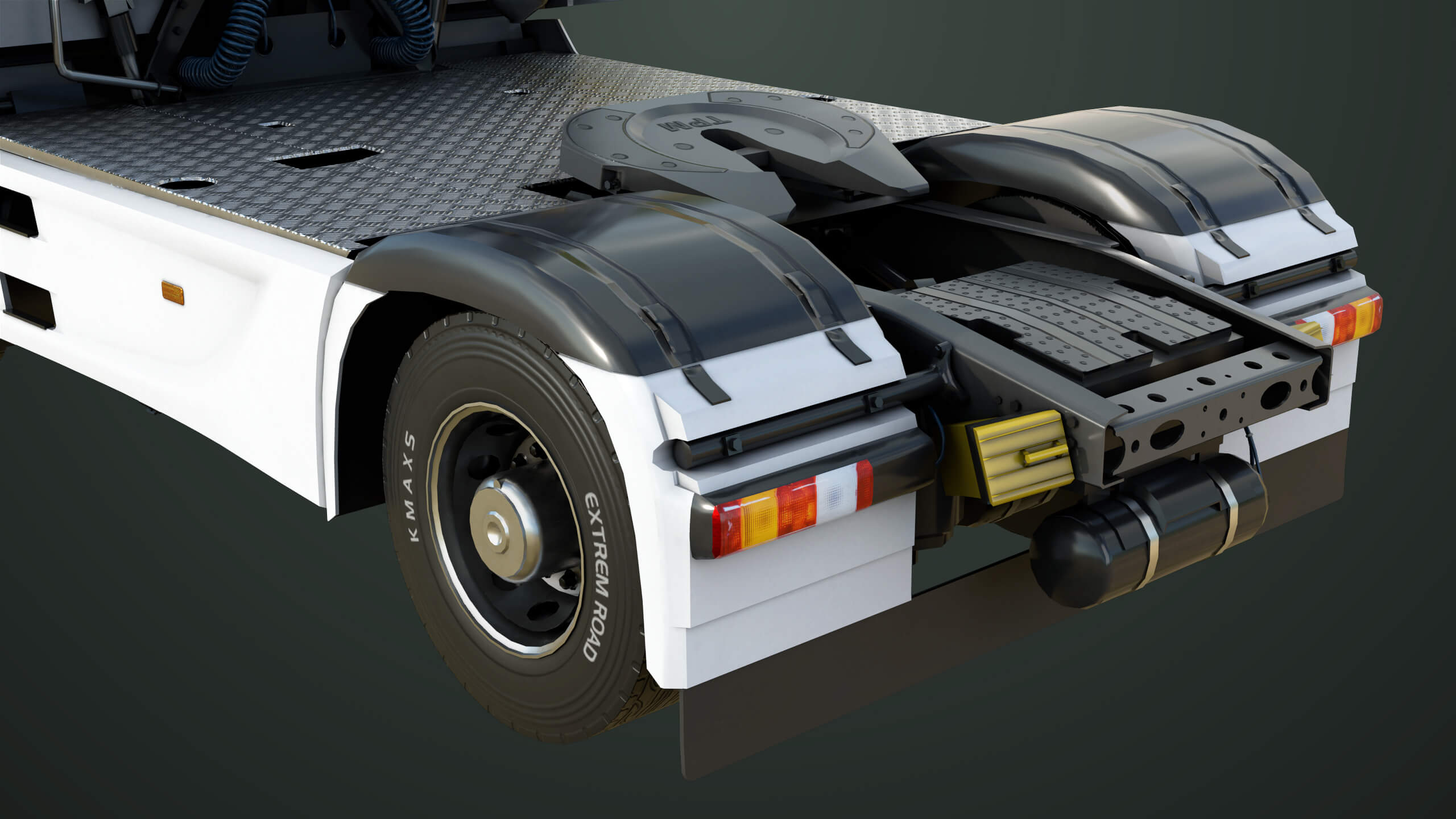 Heavy Truck Chassis 03 All PBR Unity UE Textures Included - 3D Model by ...