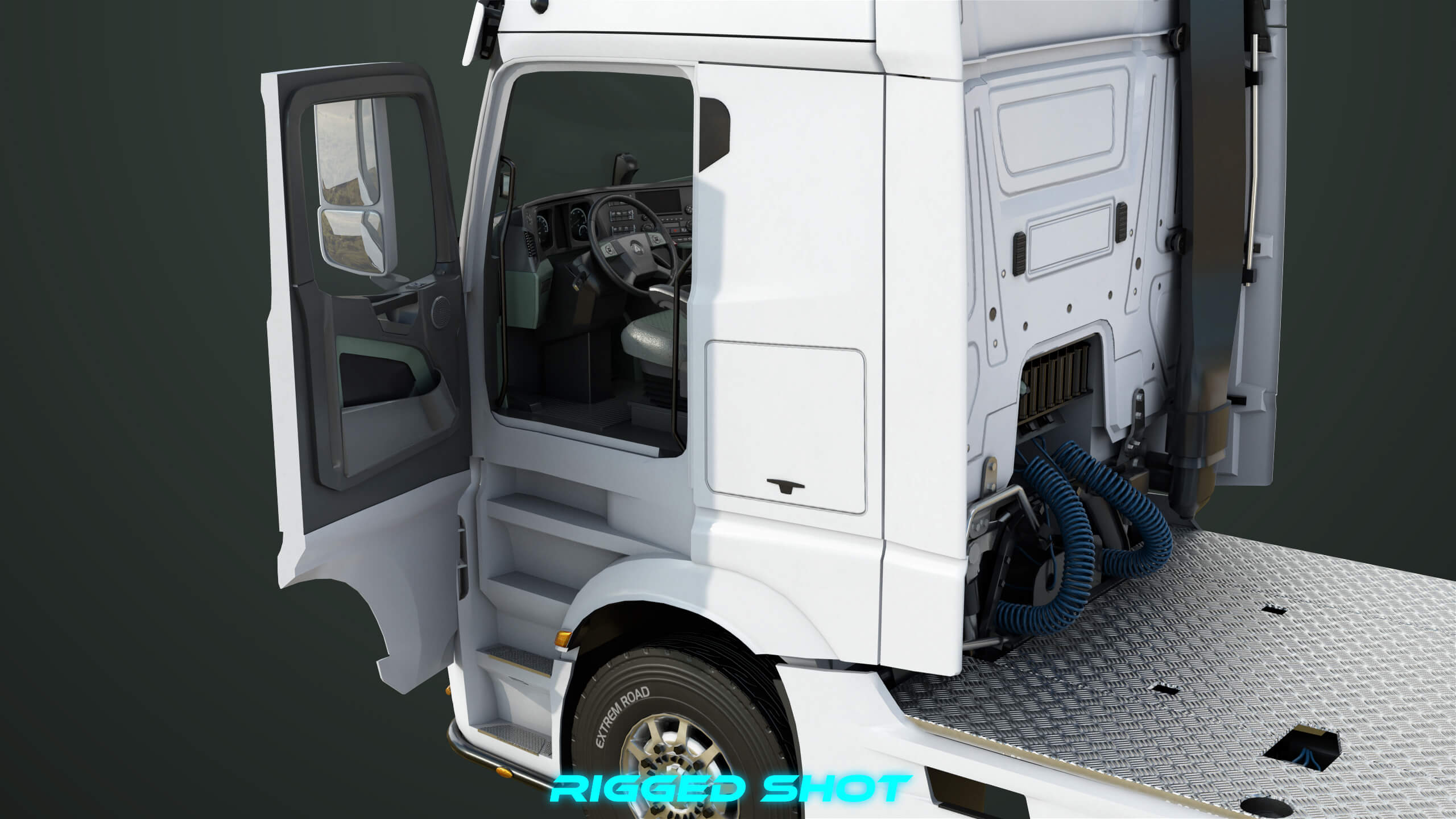 Heavy Truck Chassis 03 All PBR Unity UE Textures Included - 3D Model by ...