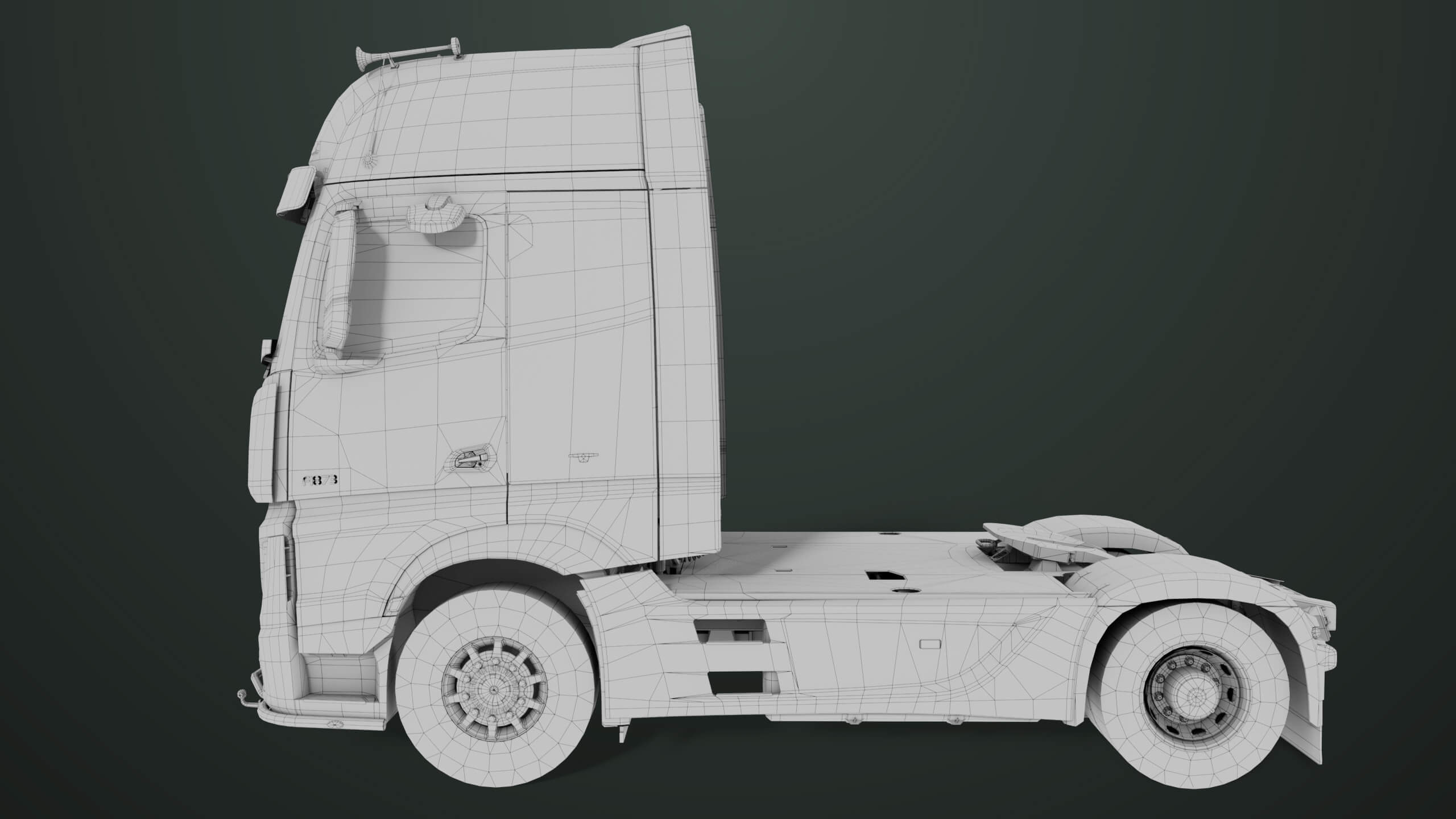 Heavy Truck Chassis 03 All PBR Unity UE Textures Included - 3D Model by ...