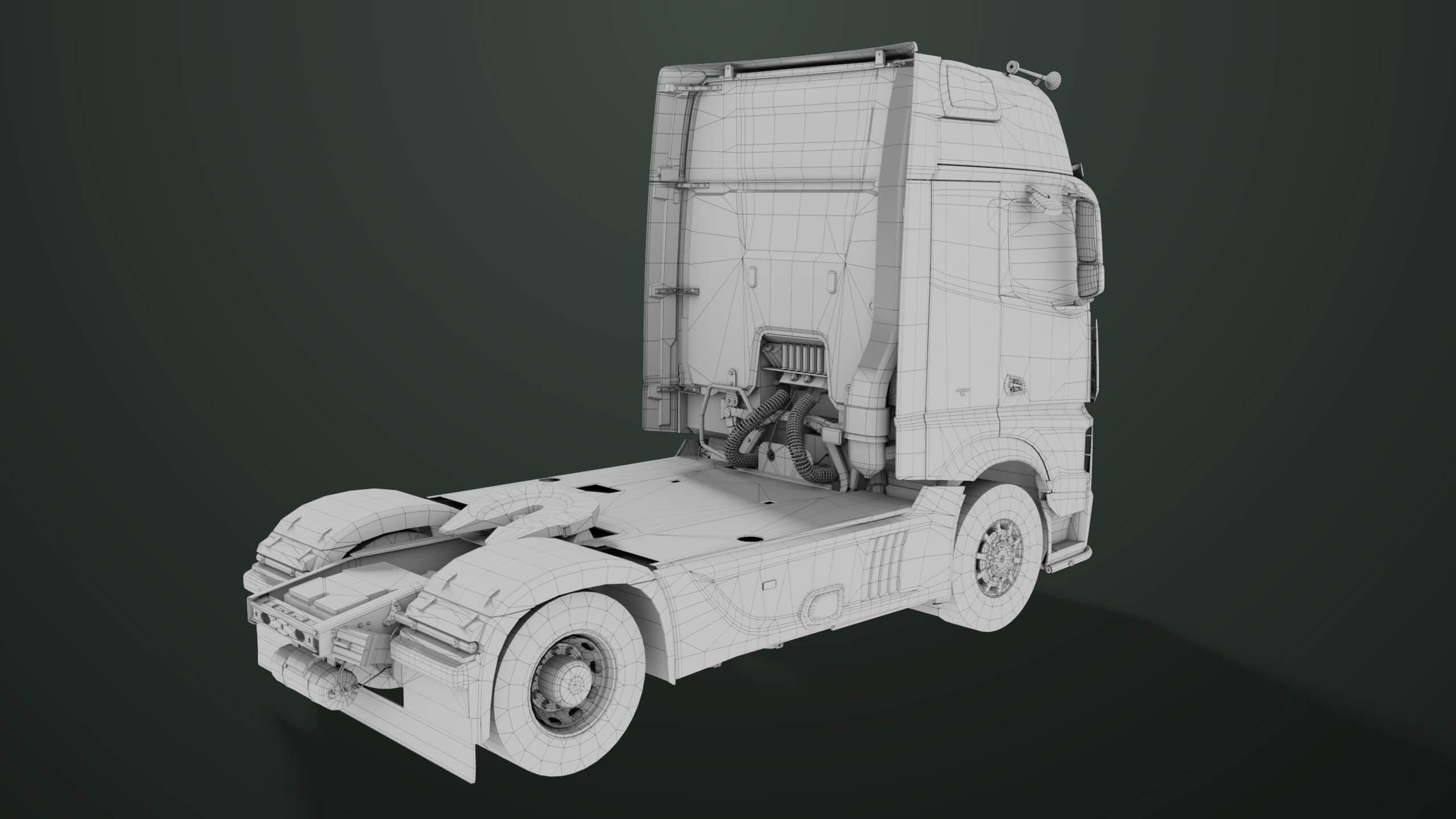 Heavy Truck Chassis 03 All PBR Unity UE Textures Included - 3D Model by ...