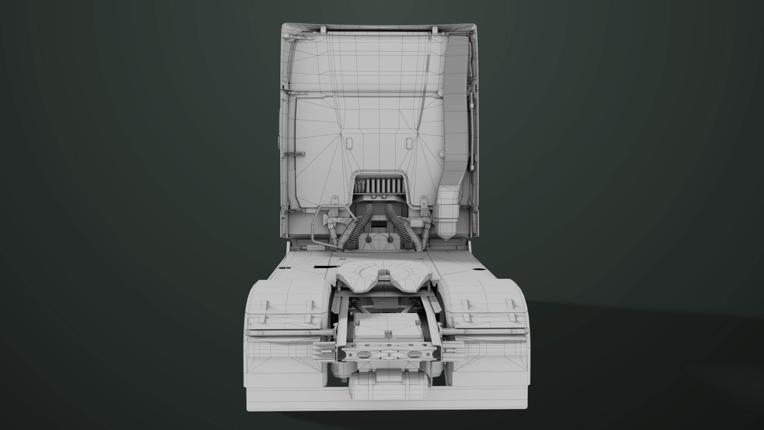 Heavy Truck Chassis 03 All PBR Unity UE Textures Included - 3D Model by ...