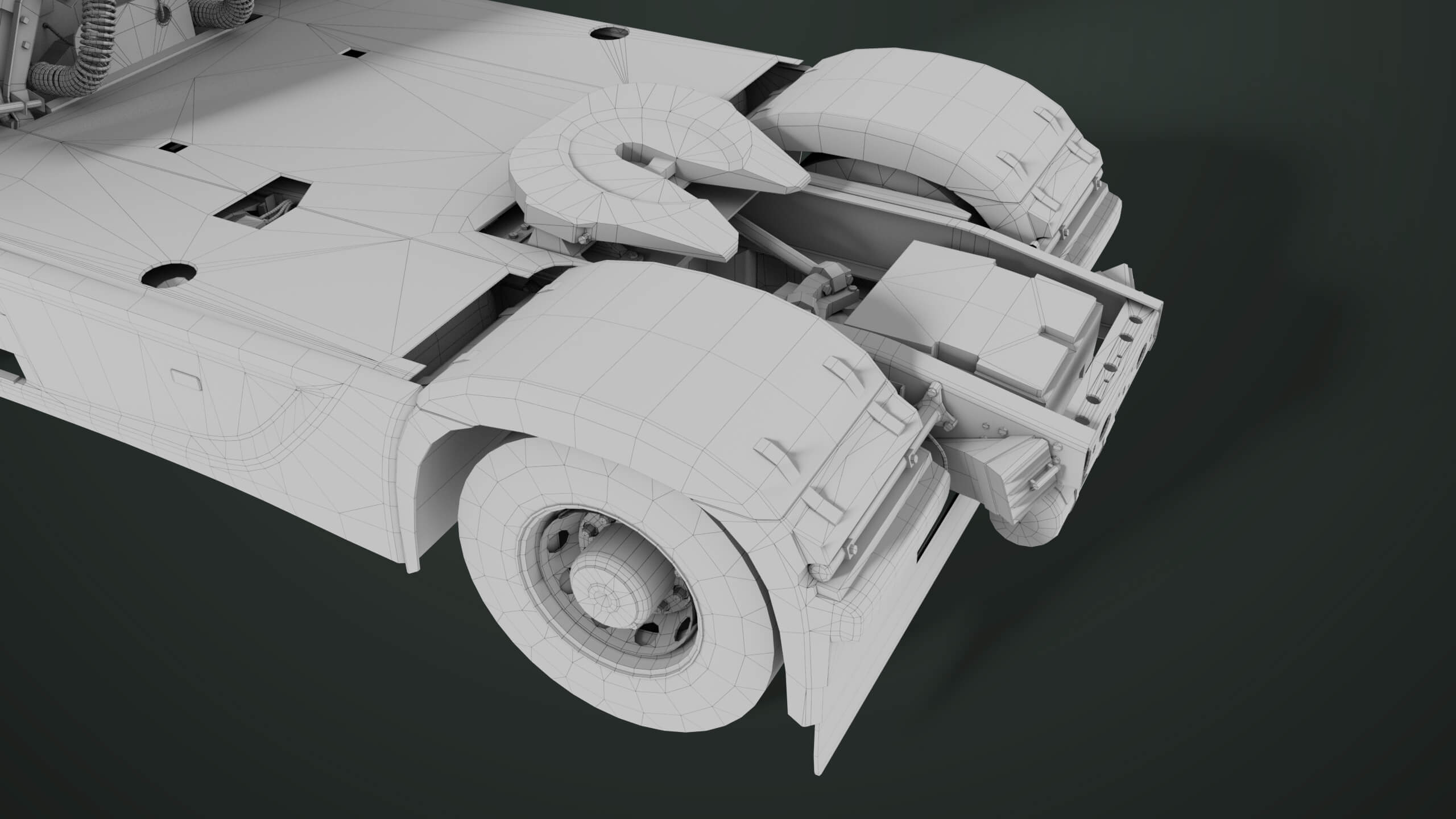 Heavy Truck Chassis 03 All PBR Unity UE Textures Included - 3D Model by ...