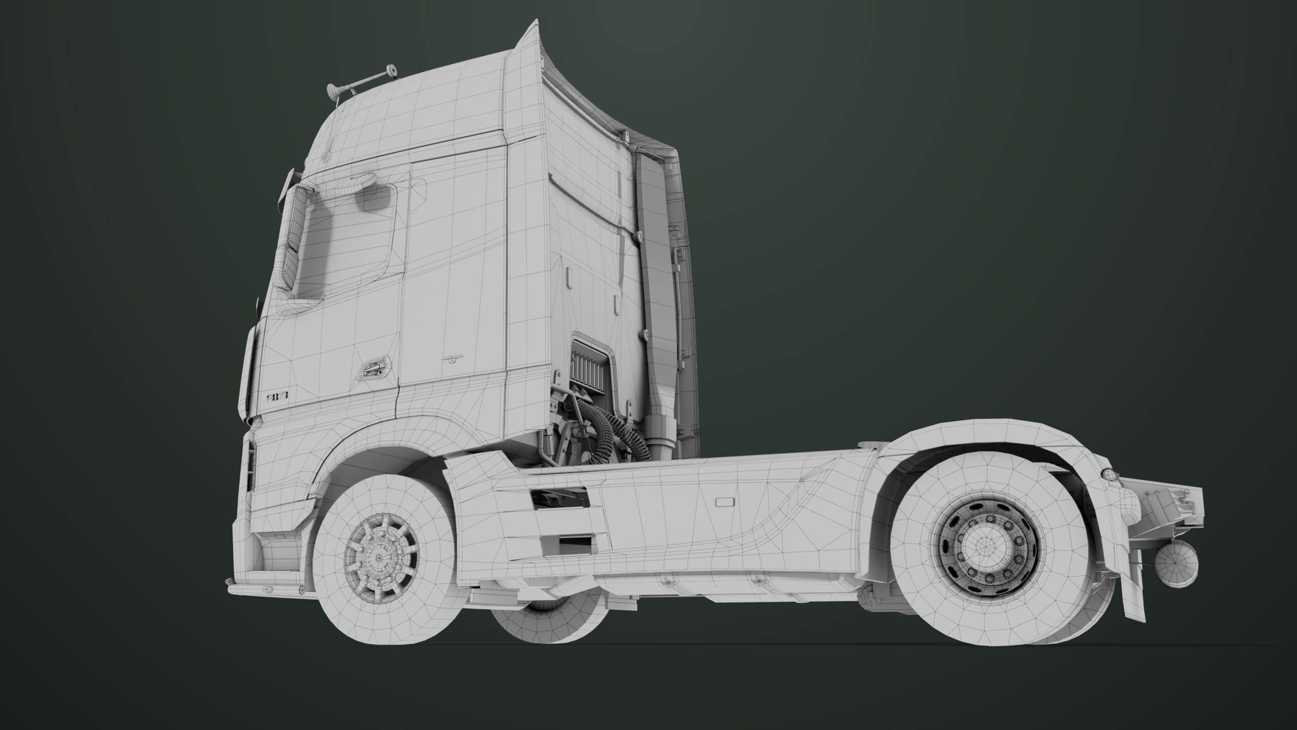 Heavy Truck Chassis 03 All PBR Unity UE Textures Included - 3D Model by ...
