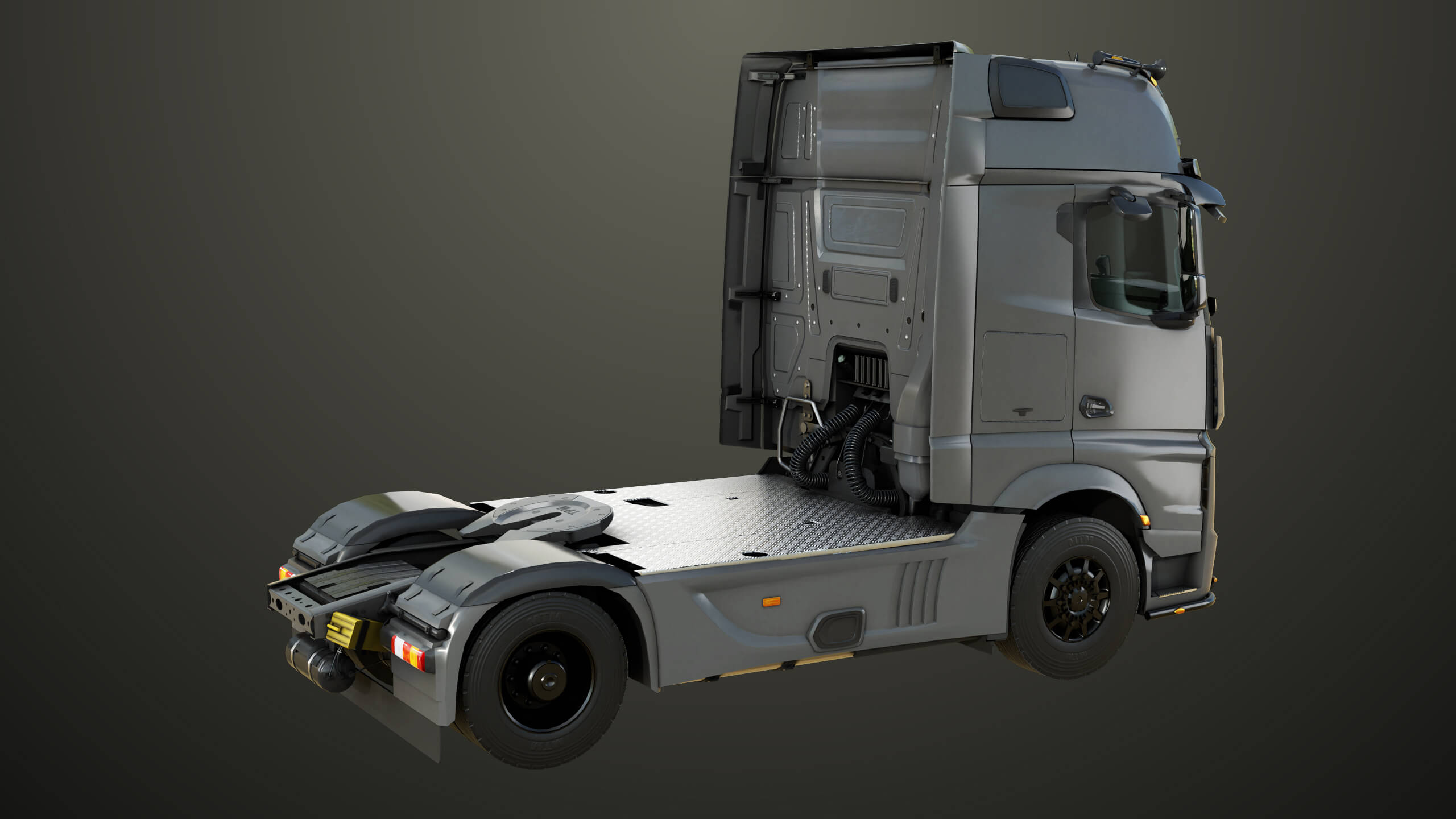 Heavy Truck Chassis 03 Generic All PBR Unity UE Textures Inc - 3D Model ...
