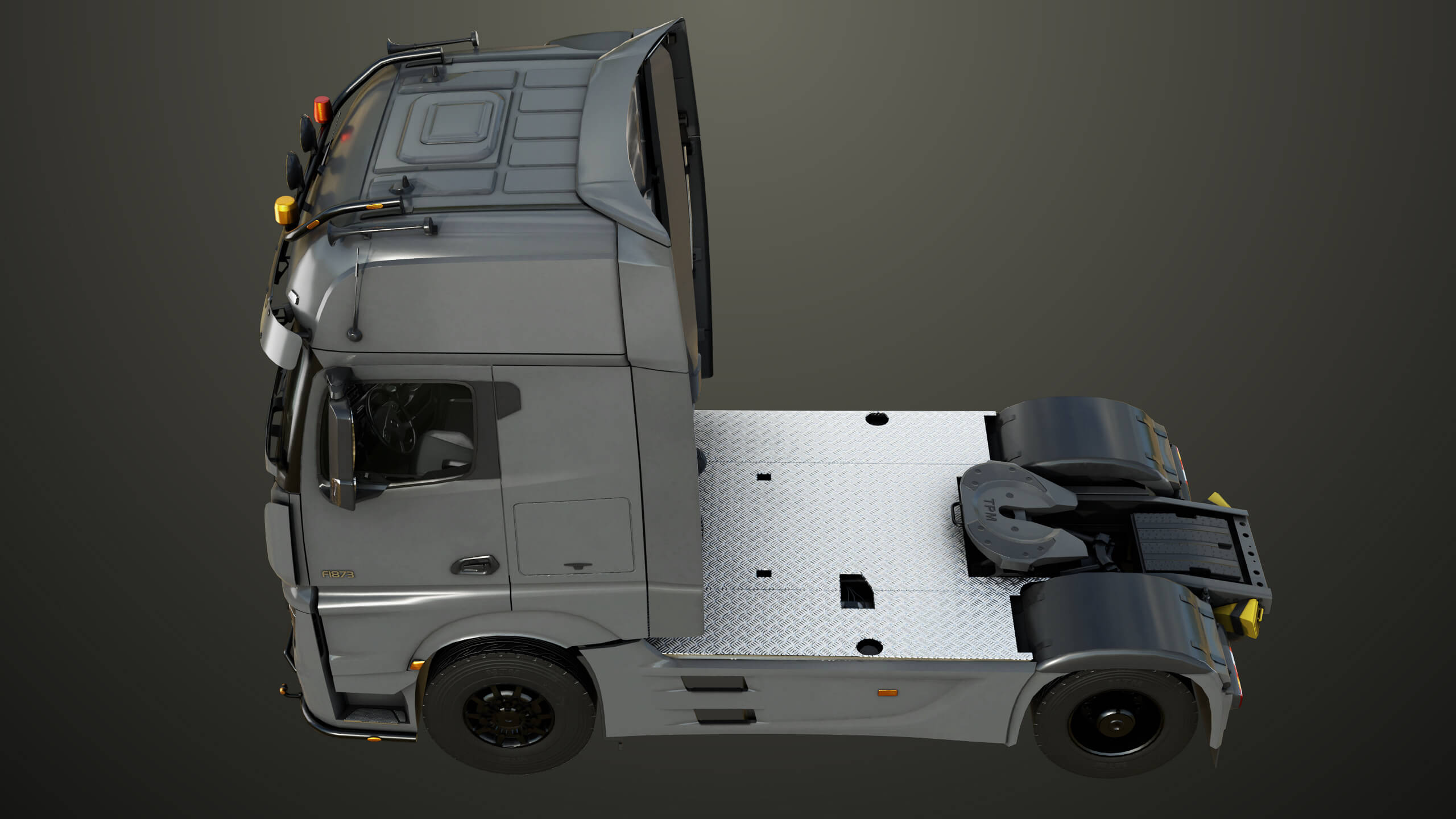 Heavy Truck Chassis 03 Generic All PBR Unity UE Textures Inc - 3D Model ...