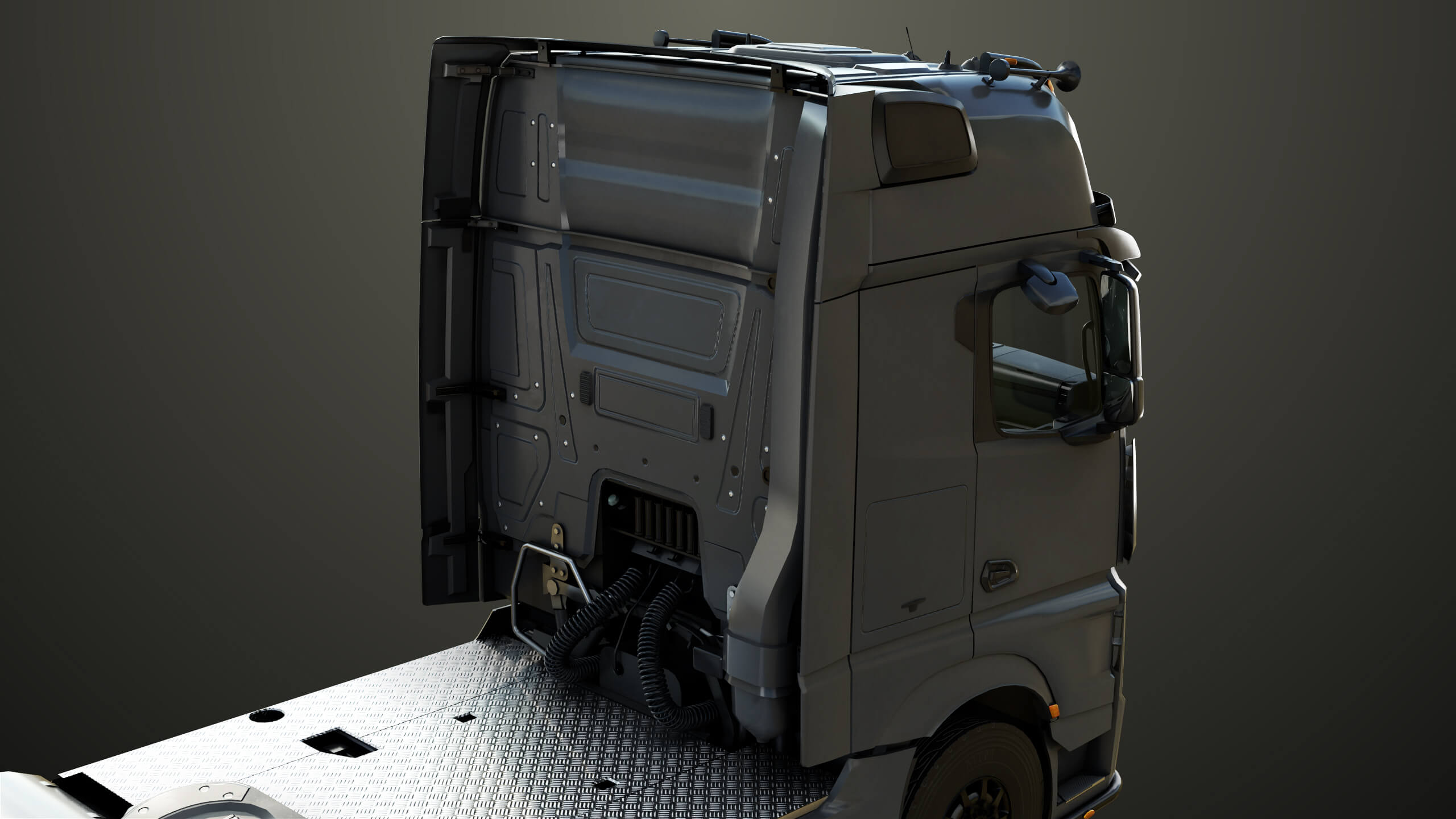 Heavy Truck Chassis 03 Generic All PBR Unity UE Textures Inc - 3D Model ...