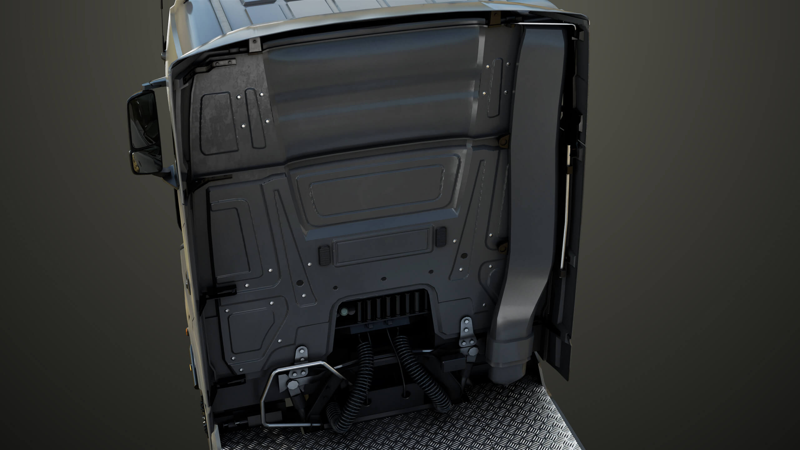 Heavy Truck Chassis 03 Generic All PBR Unity UE Textures Inc - 3D Model ...