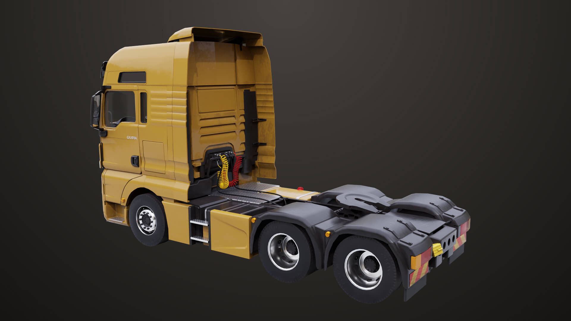 Heavy Truck Chassis 04 Generic All PBR Unity UE Textures - 3D Model by ...