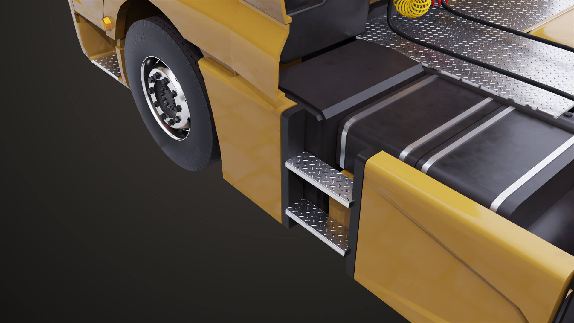 Heavy Truck Chassis 04 Generic All PBR Unity UE Textures - 3D Model by Eight Vertex