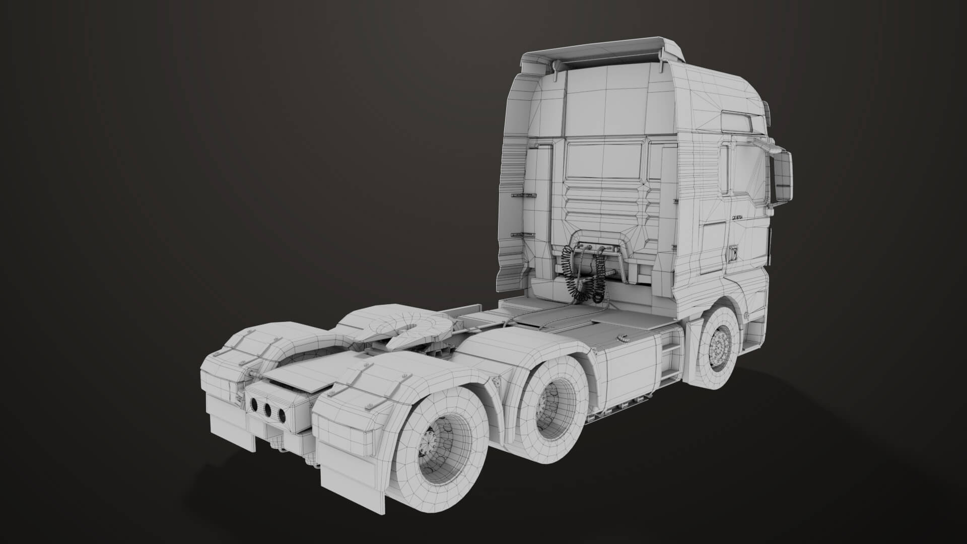 Heavy Truck Chassis 04 Generic All PBR Unity UE Textures - 3D Model by ...