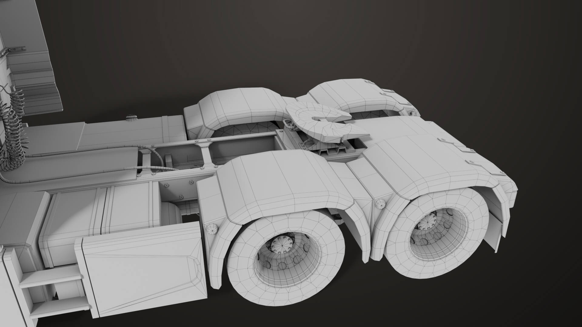 Heavy Truck Chassis 04 Generic All PBR Unity UE Textures - 3D Model by ...