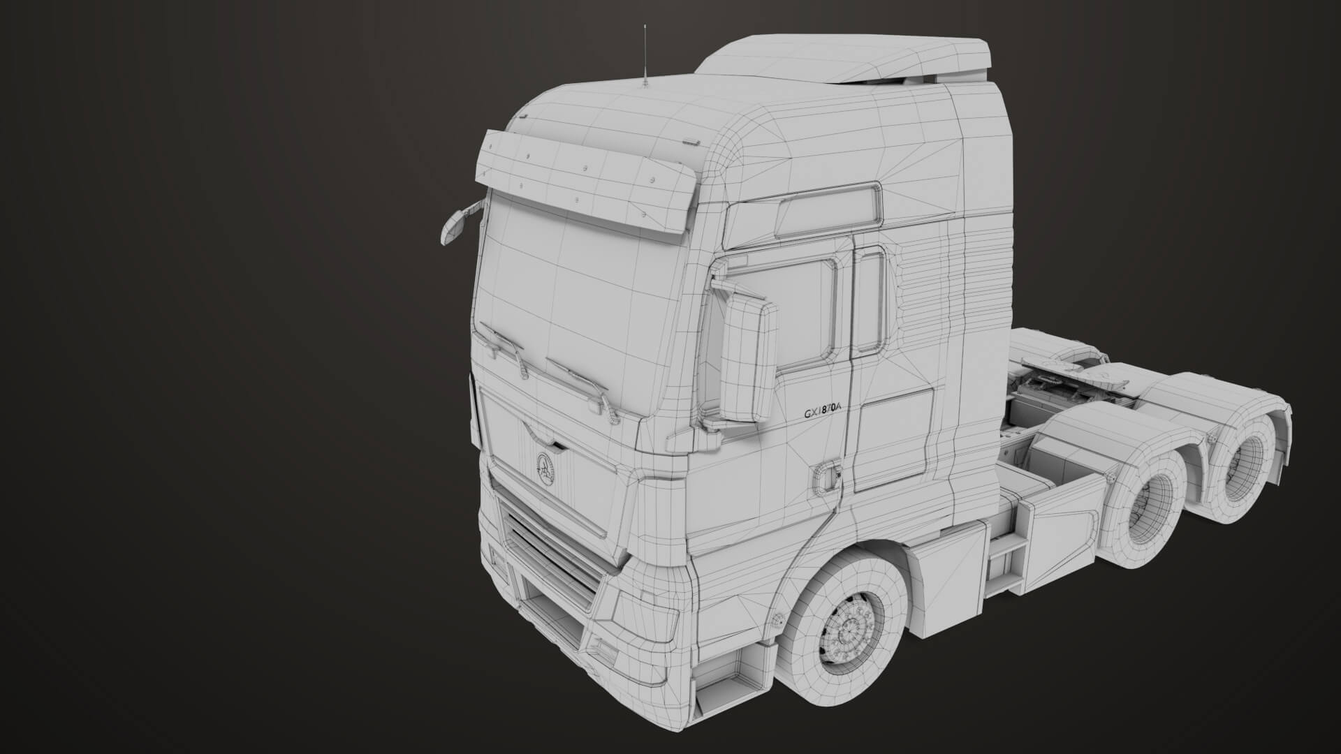 Heavy Truck Chassis 04 Generic All PBR Unity UE Textures - 3D Model by ...