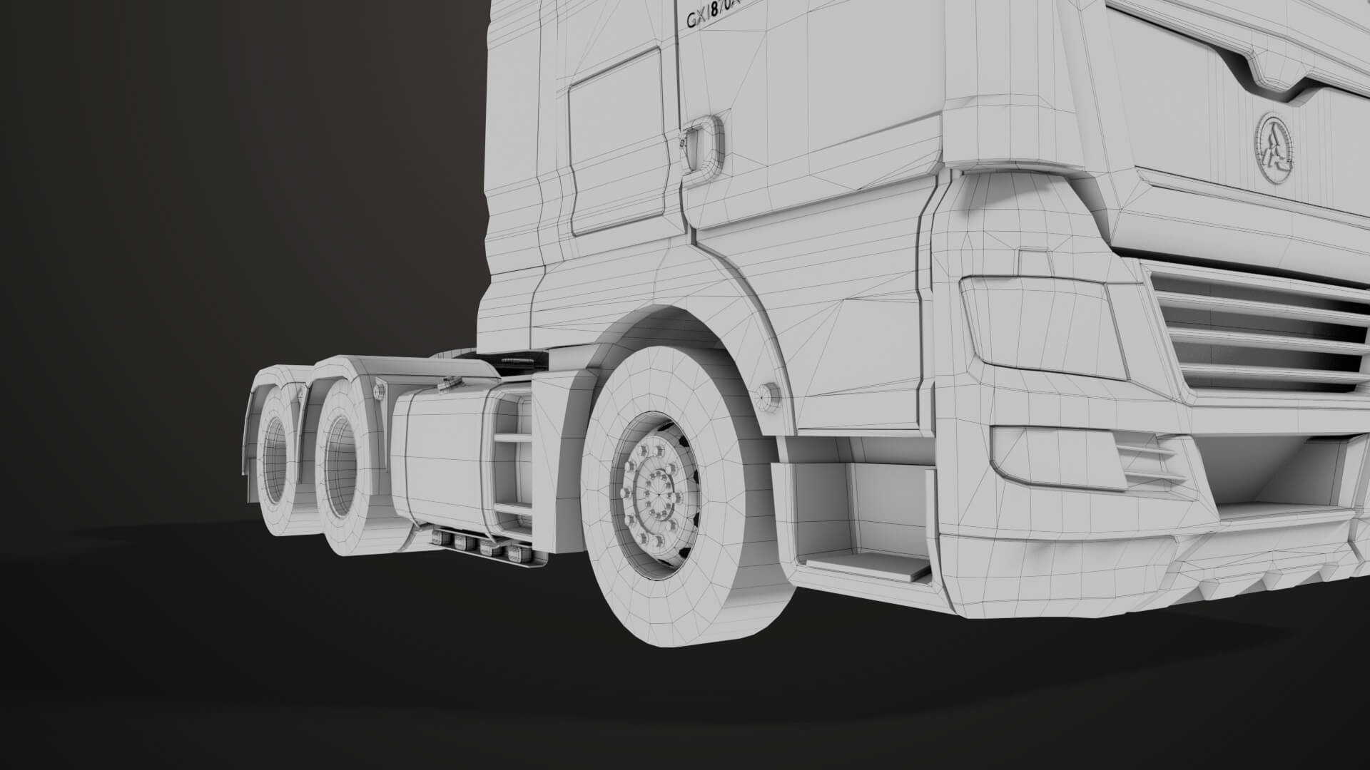 Heavy Truck Chassis 04 Generic All PBR Unity UE Textures - 3D Model by ...