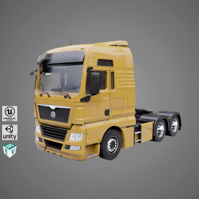 Heavy Truck Chassis 04 Generic All PBR Unity UE Textures - 3D Model by ...